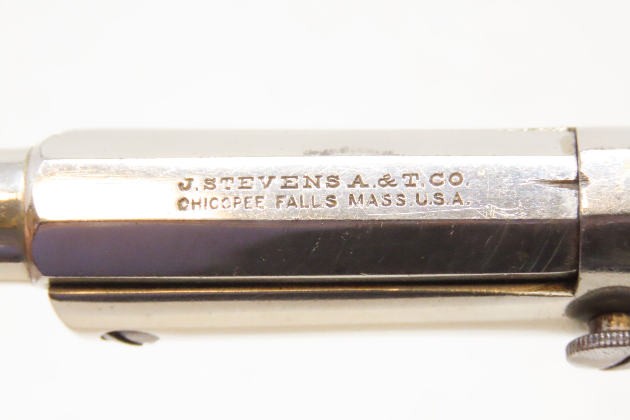 Stevens Tip Up Single Shot Spur Trigger Pistol 9.19 C&RAntique010 ...