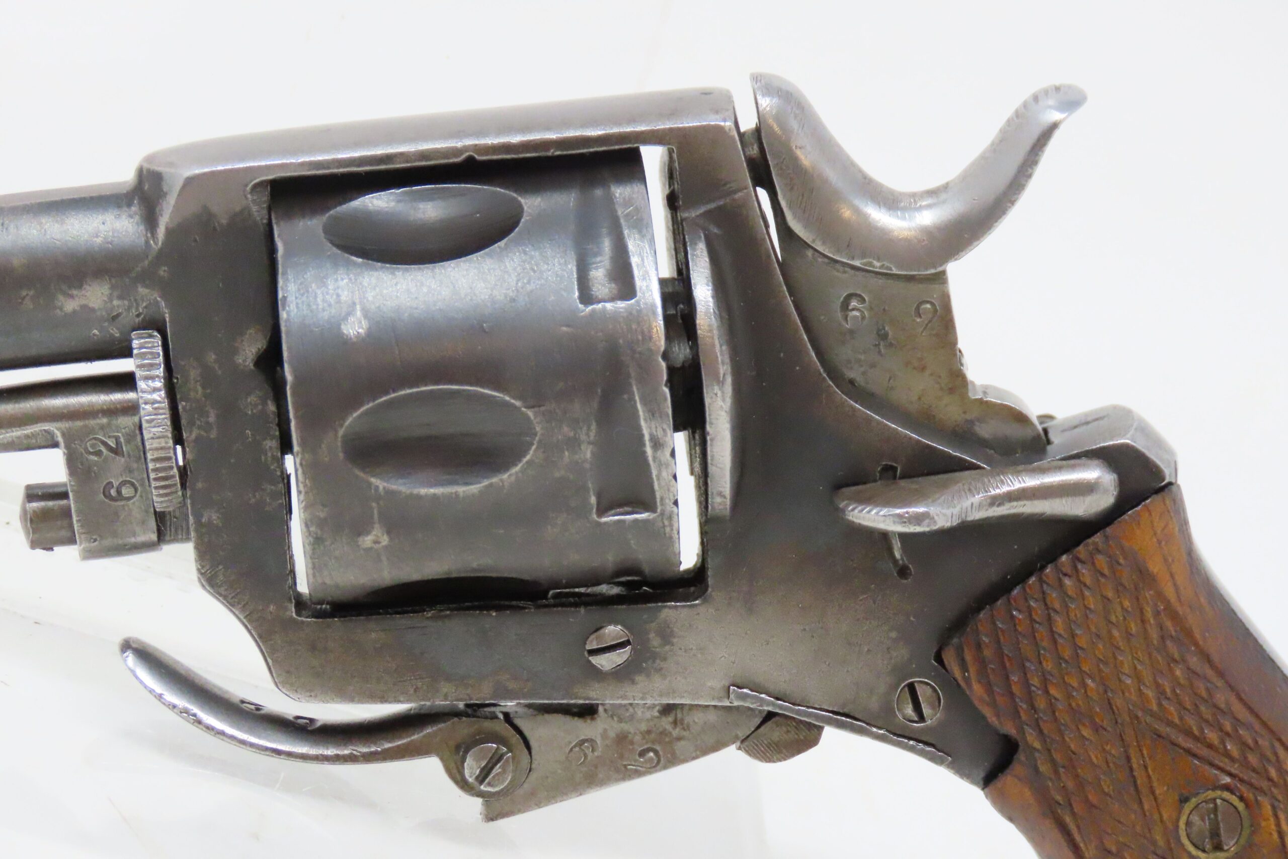 Belgian Folding Trigger Double Action Revolver 9.20 C&RAntique004 ...