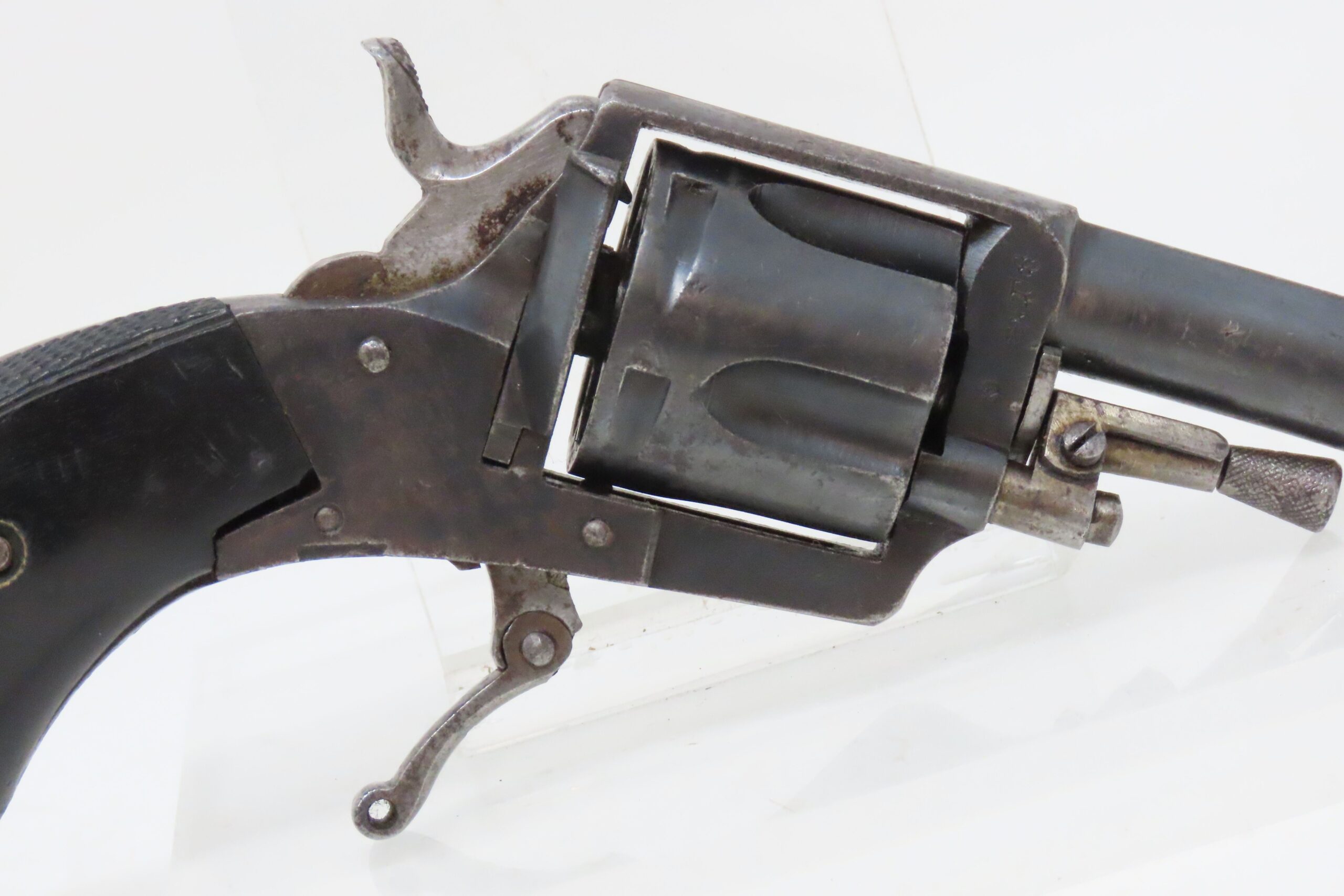 Belgian Folding Trigger Double Action Revolver 9.20 C&RAntique018 ...