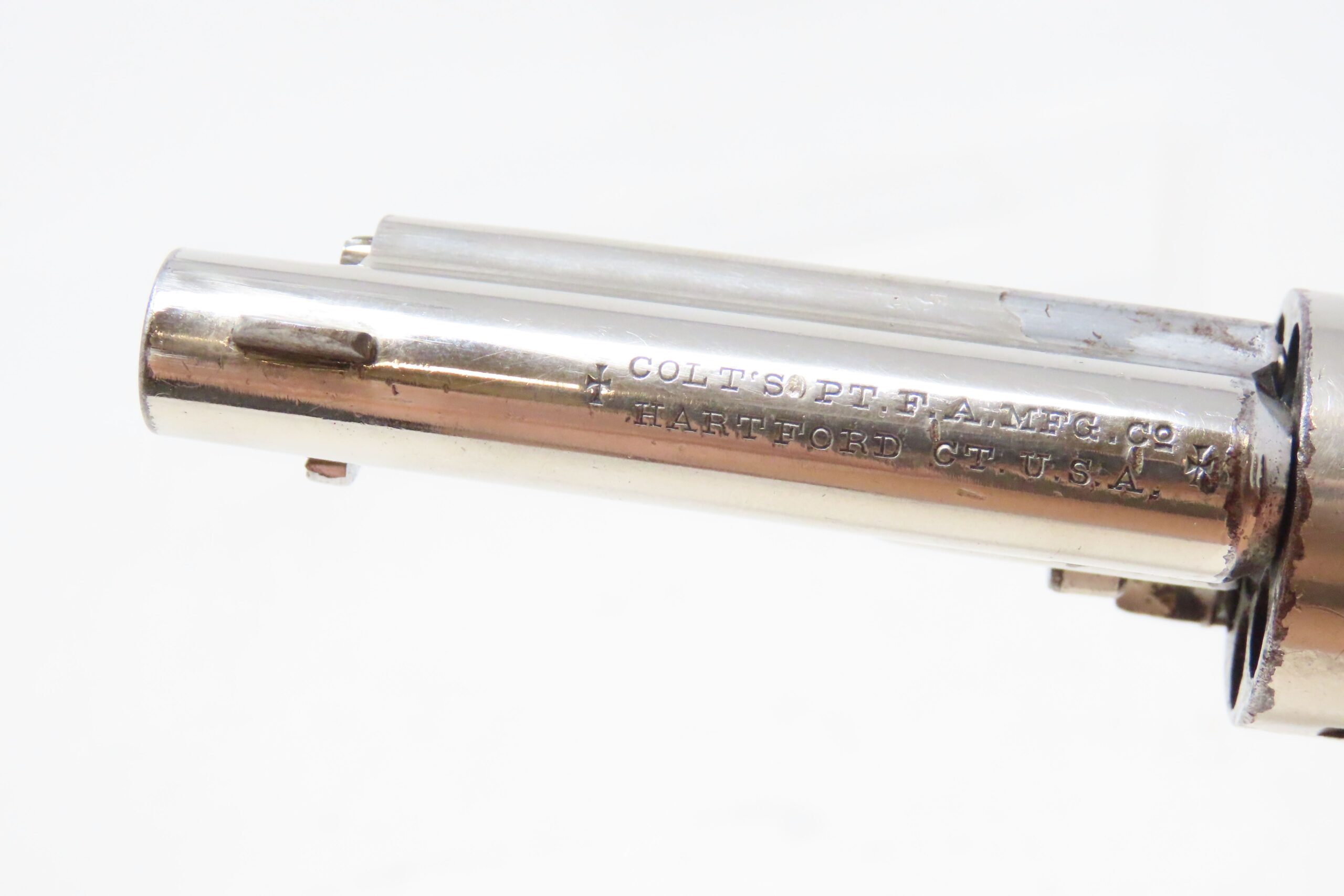 Colt Open Top Pocket Revolver 10.6 C&RAntique008 | Ancestry Guns