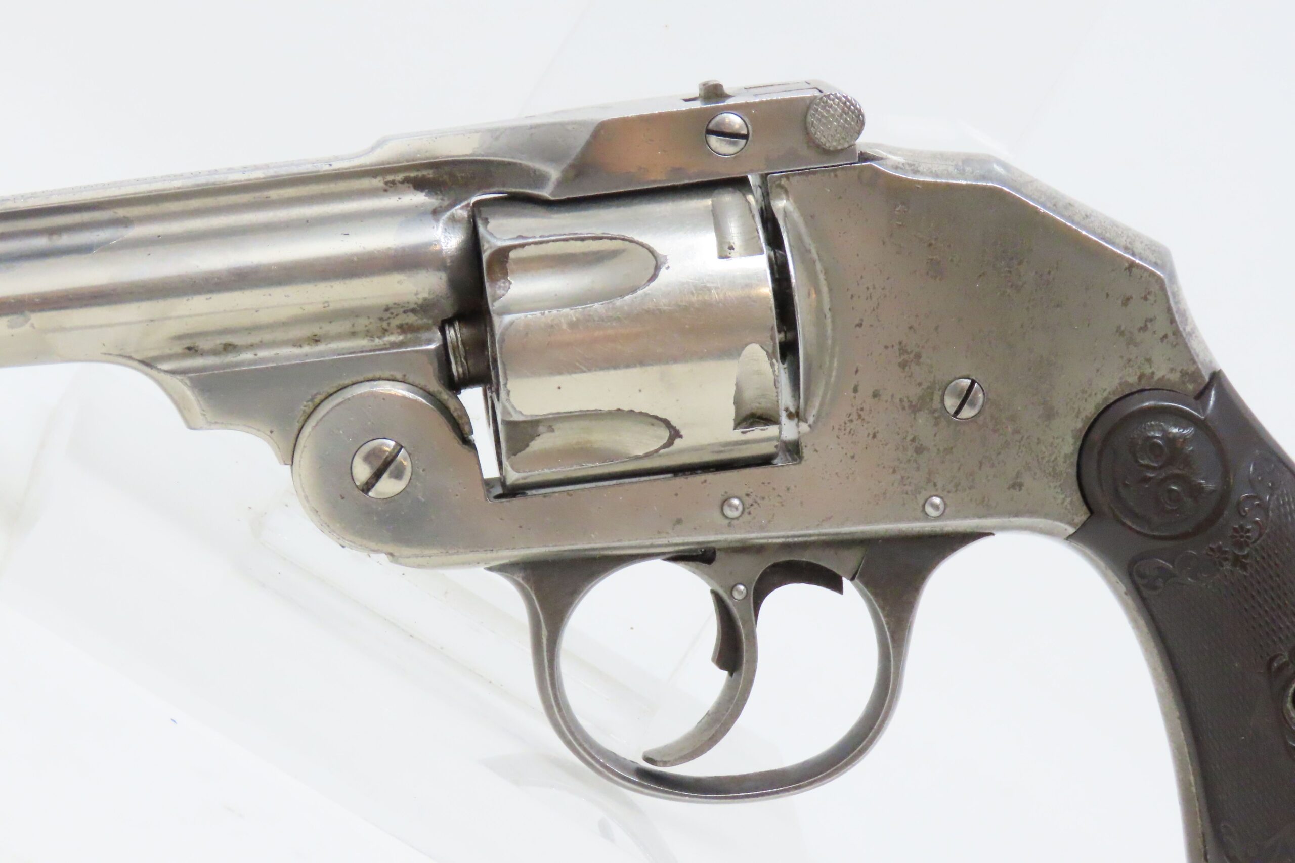 Iver Johnson .38 Safety Automatic Hammerless Double Action Revolver 9. ...
