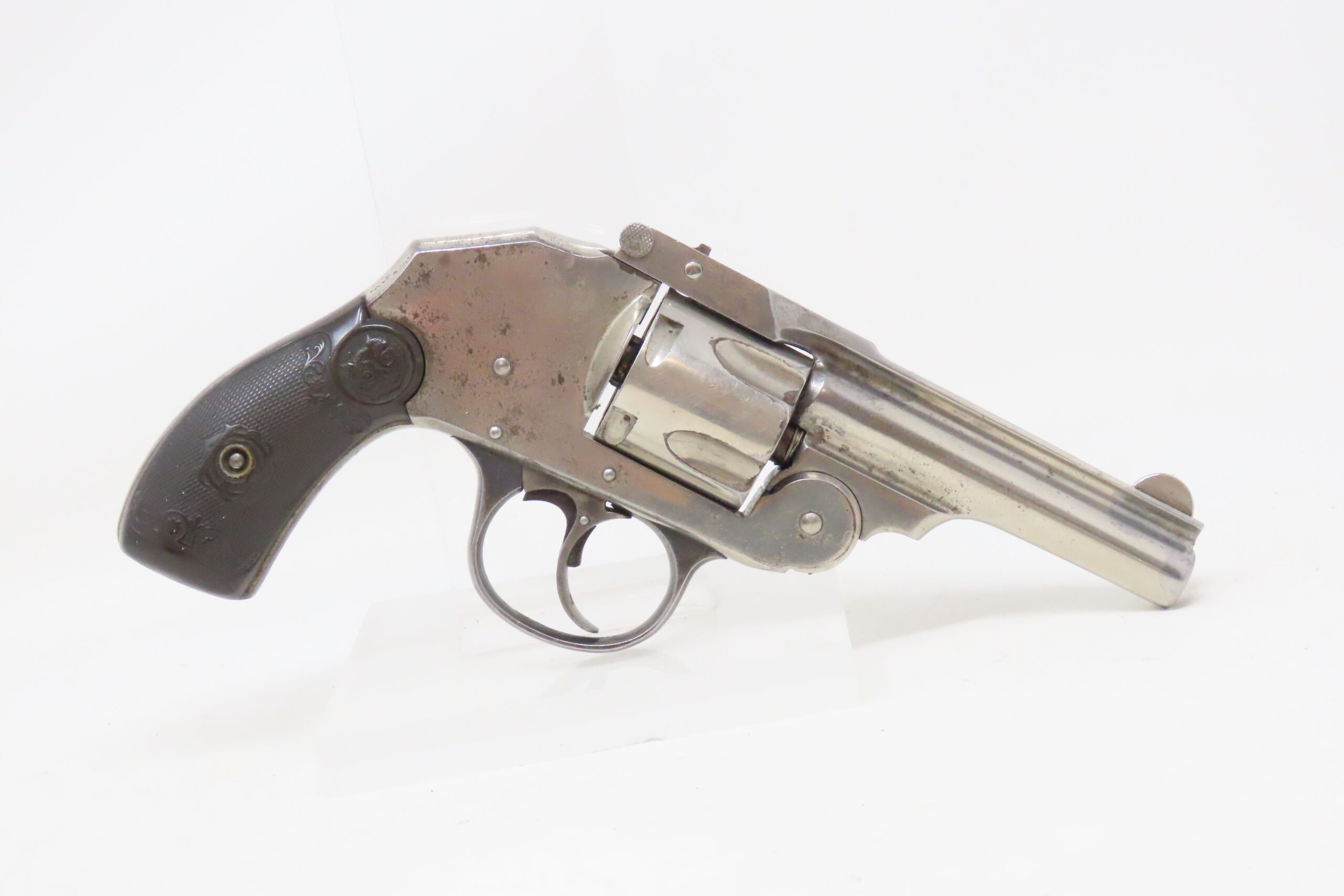 Iver Johnson .38 Safety Automatic Hammerless Double Action Revolver 9. ...