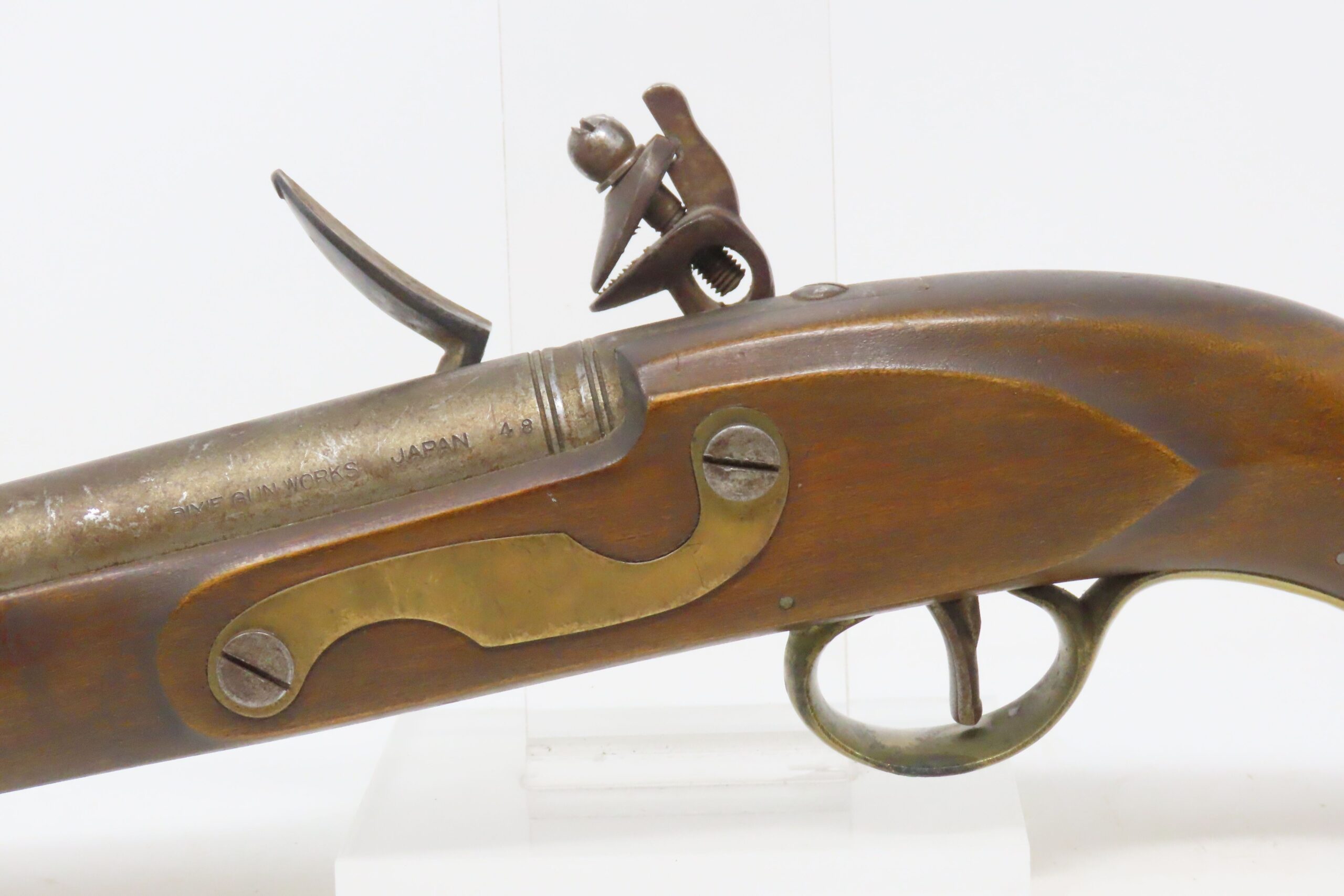 Japanese Reproduction Tower Flintlock Pistol 8.31 C&RAntique017 ...