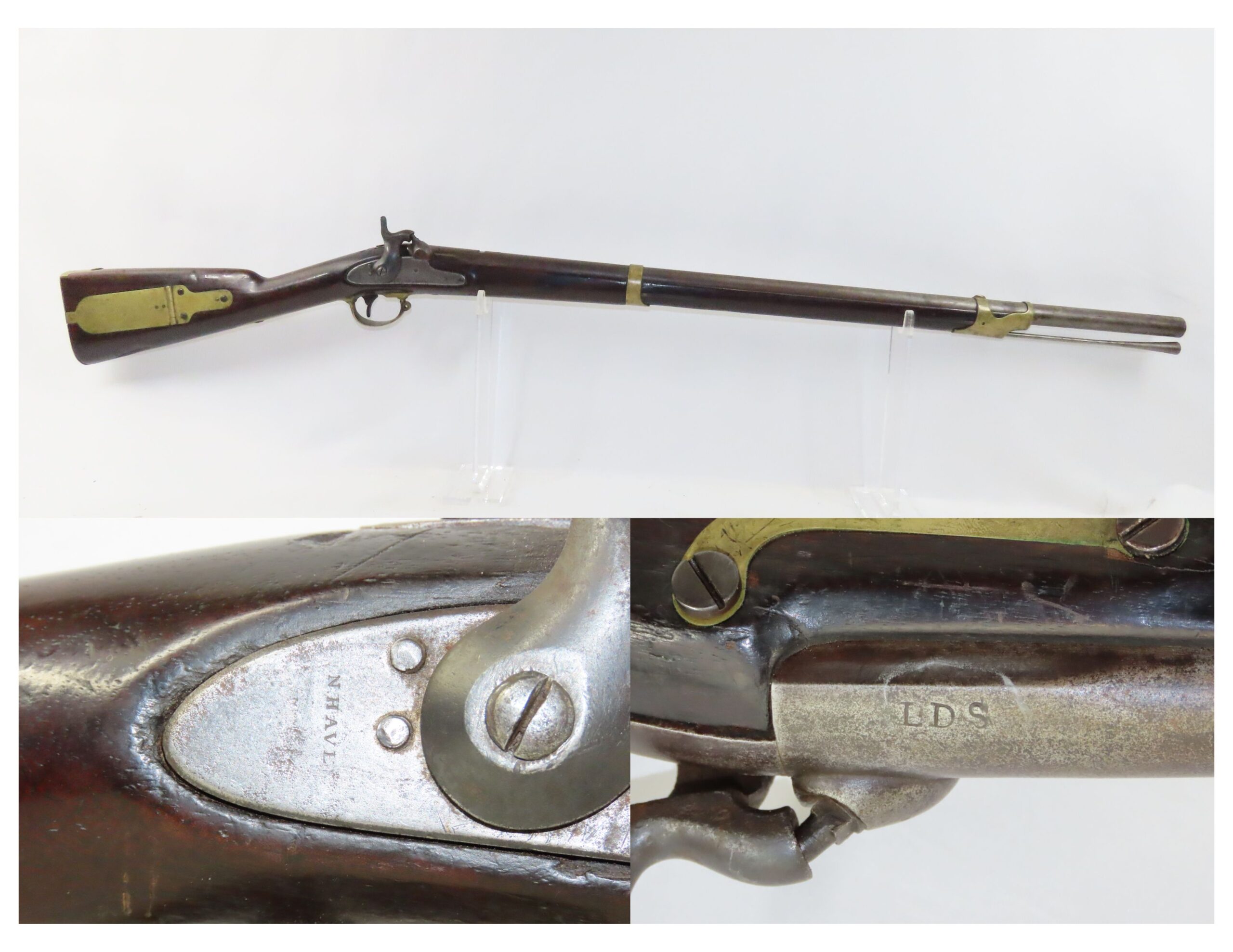 LDS Marked E. Whitney 1841 Percussion Mississippi Rifle 6.5 C ...