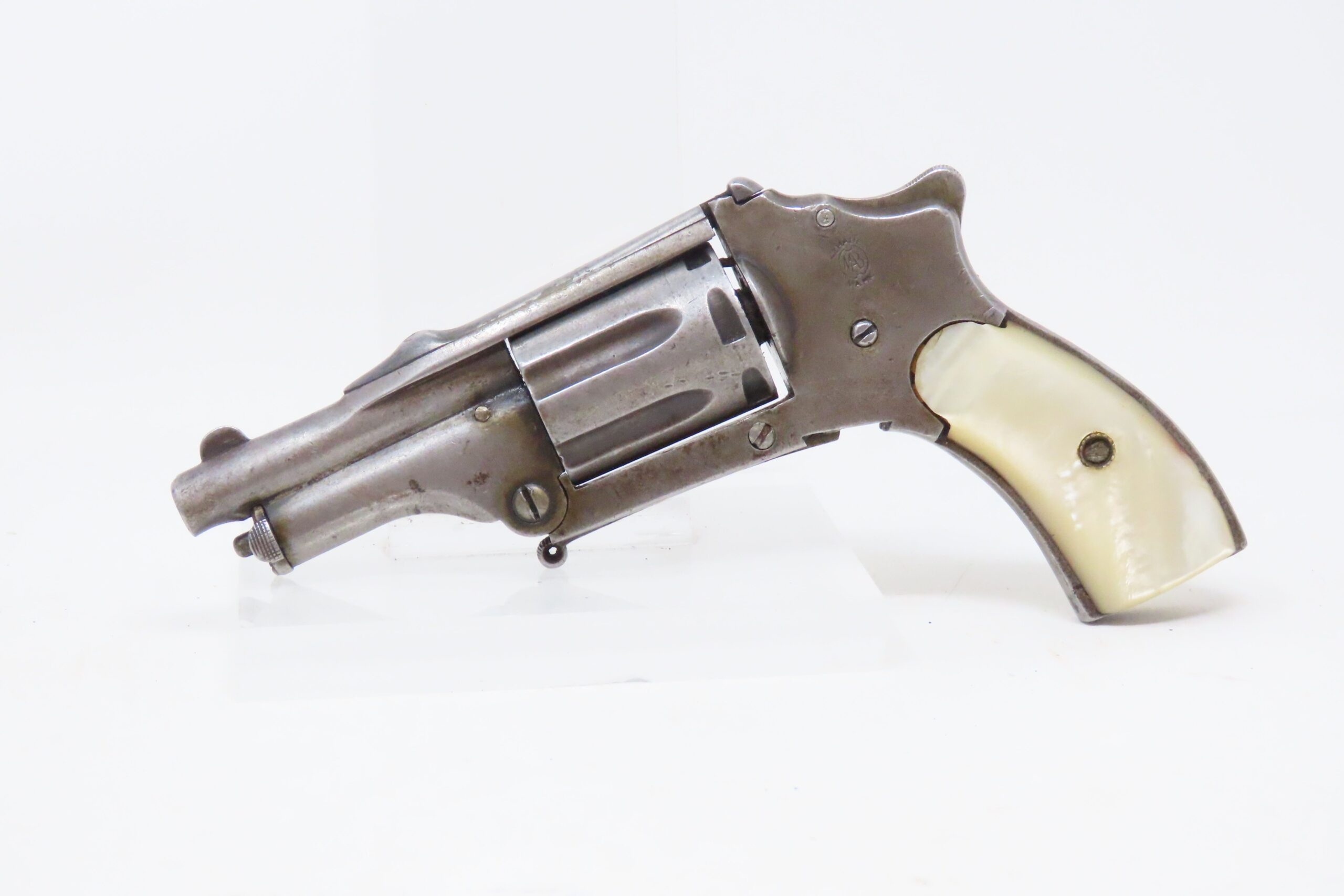 MAB Top Break Velo Dog Revolver With Pearl Grips 8.25 C&RAntique002 ...