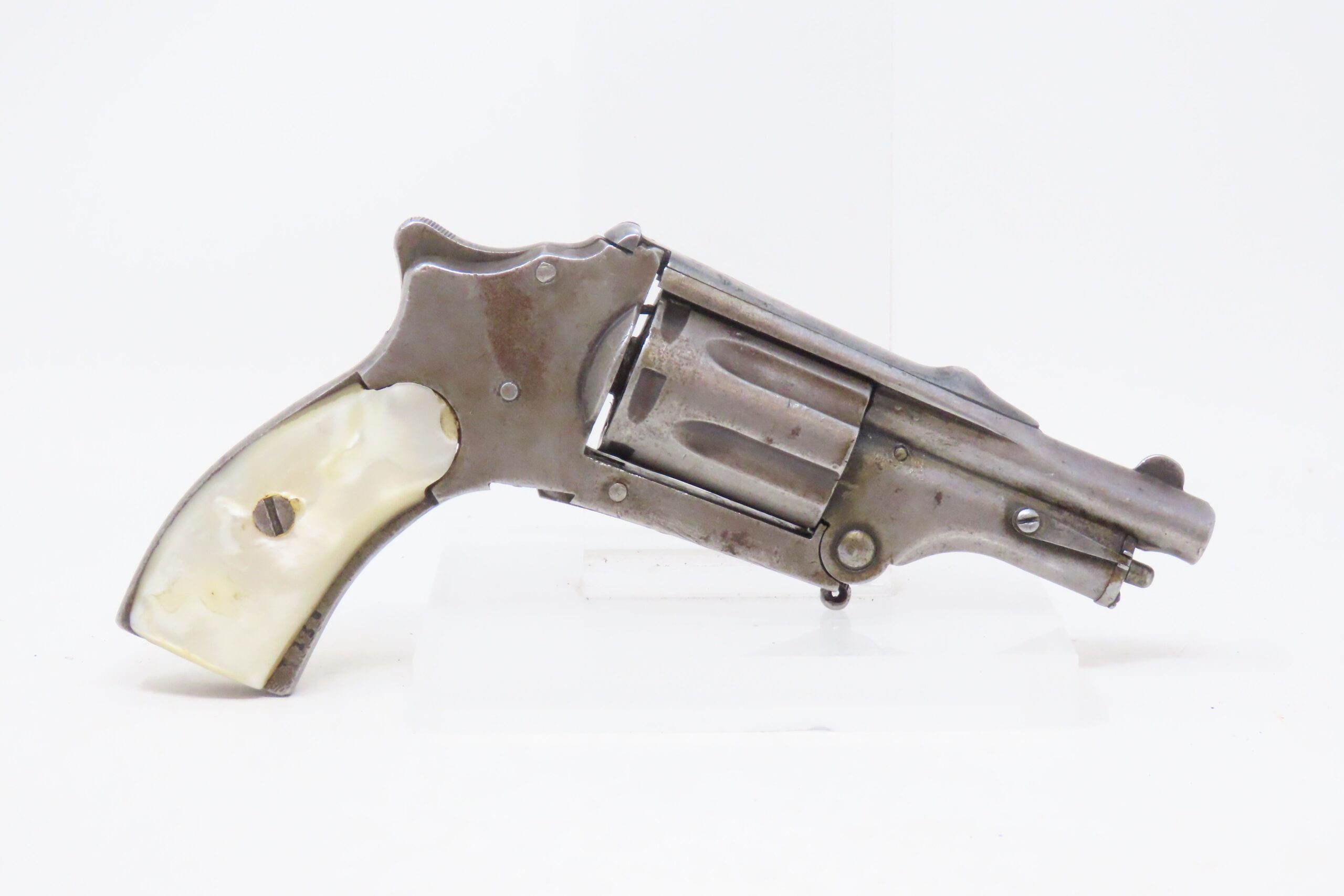 MAB Top Break Velo Dog Revolver With Pearl Grips 8.25 C&RAntique014 ...