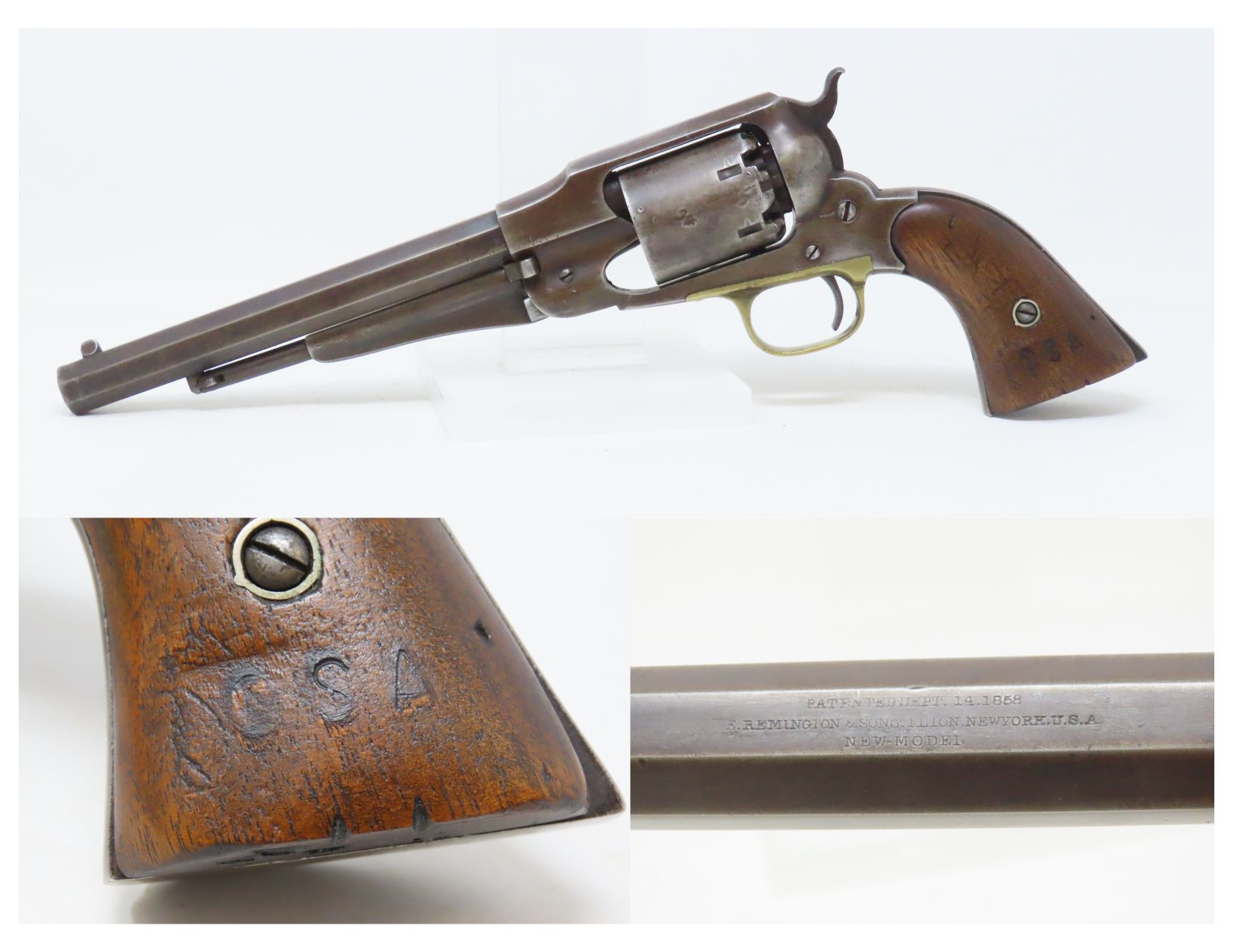 Remington New Model Army Revolver 5.4 C&RAntique001 | Ancestry Guns