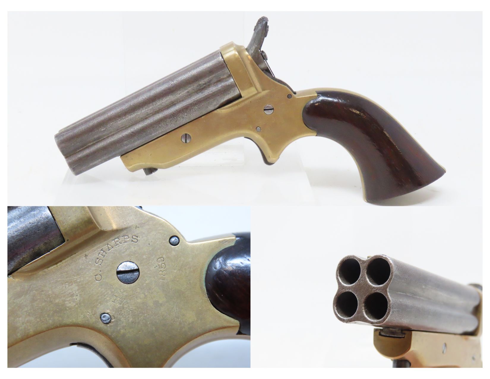 Sharps Model 2 Pepperbox 8.10 C&RAntique001 | Ancestry Guns