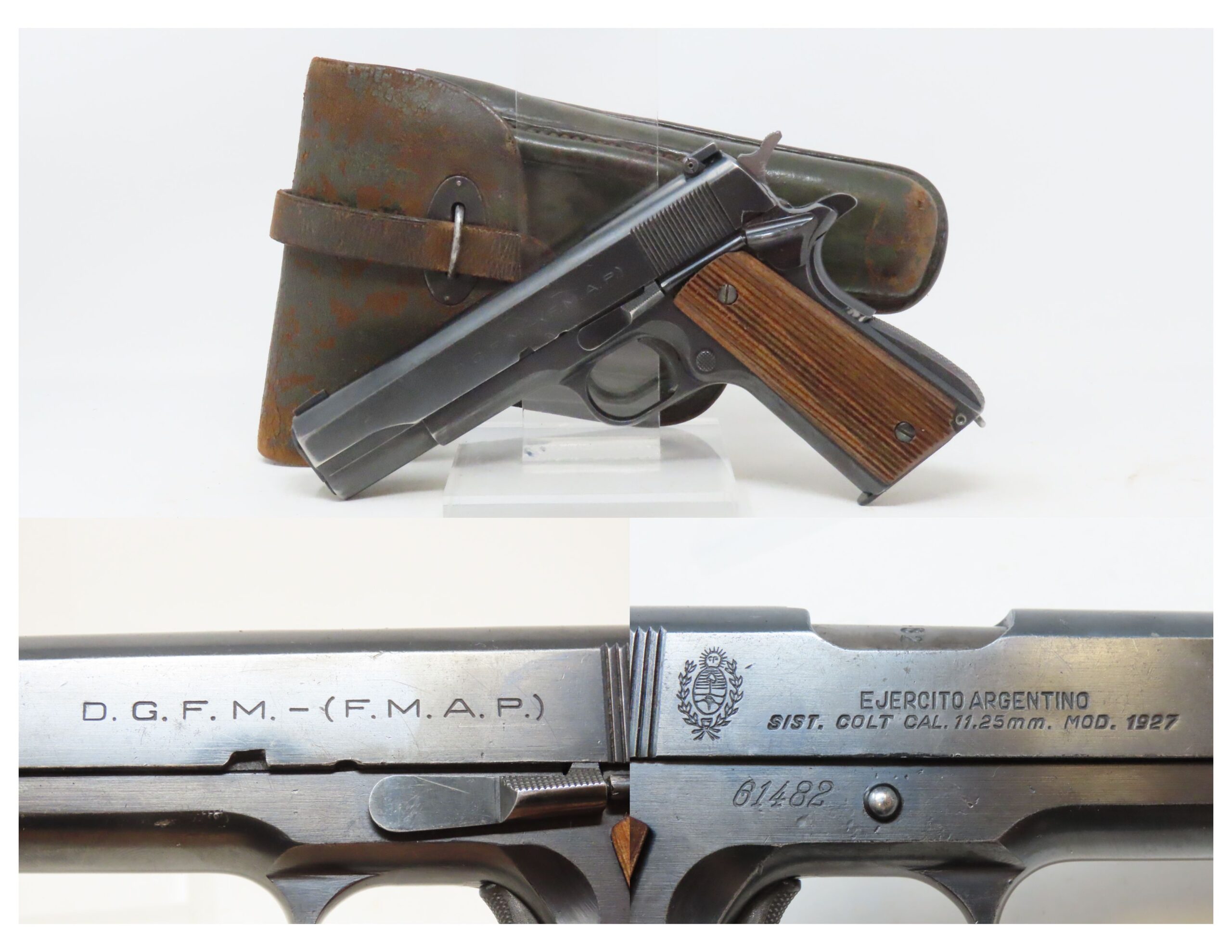 Argentine Arms Marked DGFM Military Pistol 10.12 C&RAntique001 ...