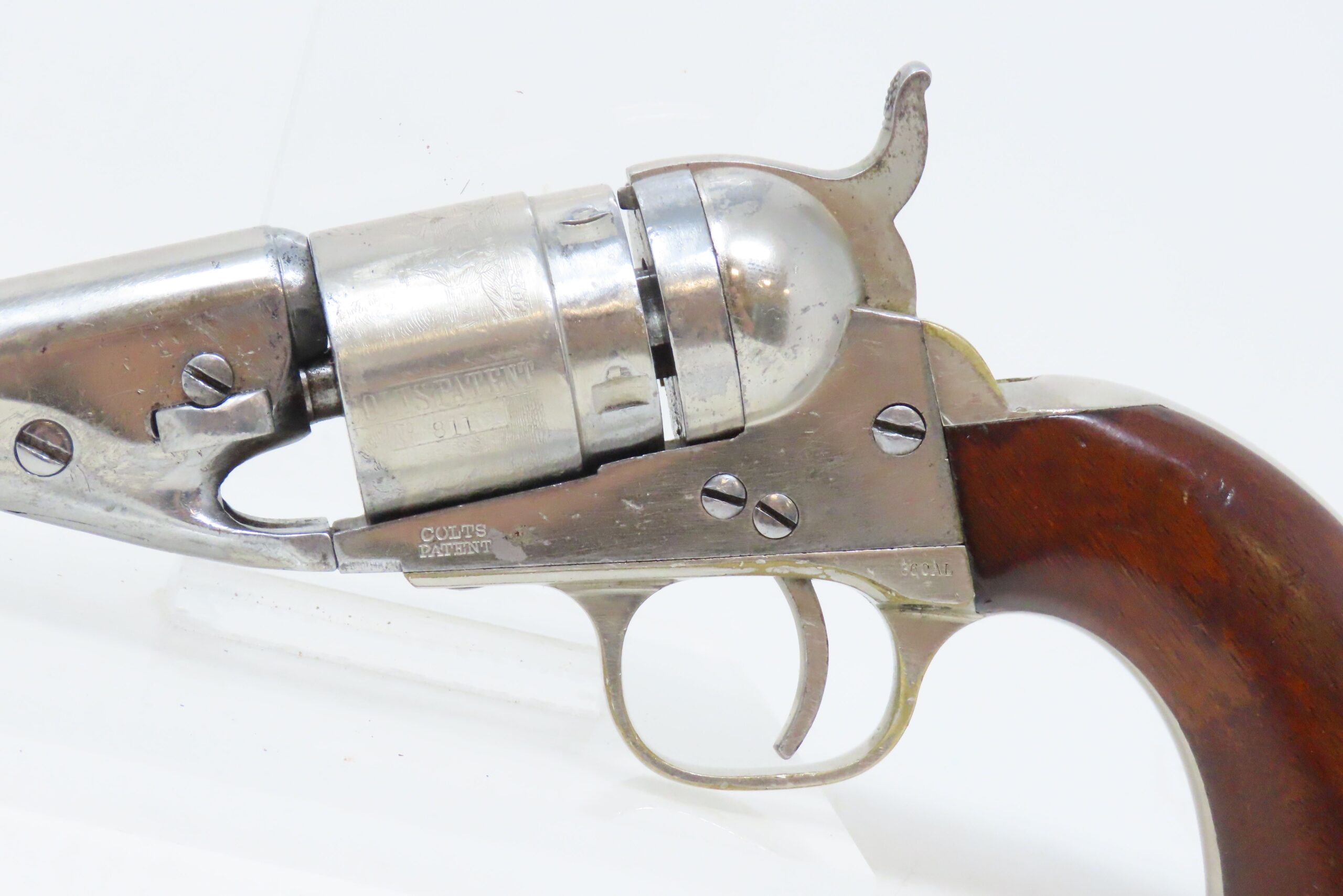 Colt Round Barrel Pocket Navy Conversion Revolver 10.12 C&RAntique008 ...