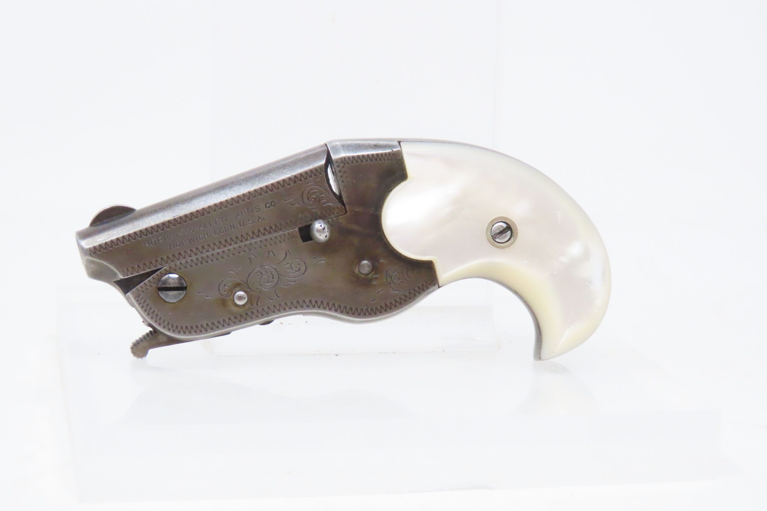 Hopkins & Allen Vest Pocket Derringer with Pearl Grips 9.12 C ...