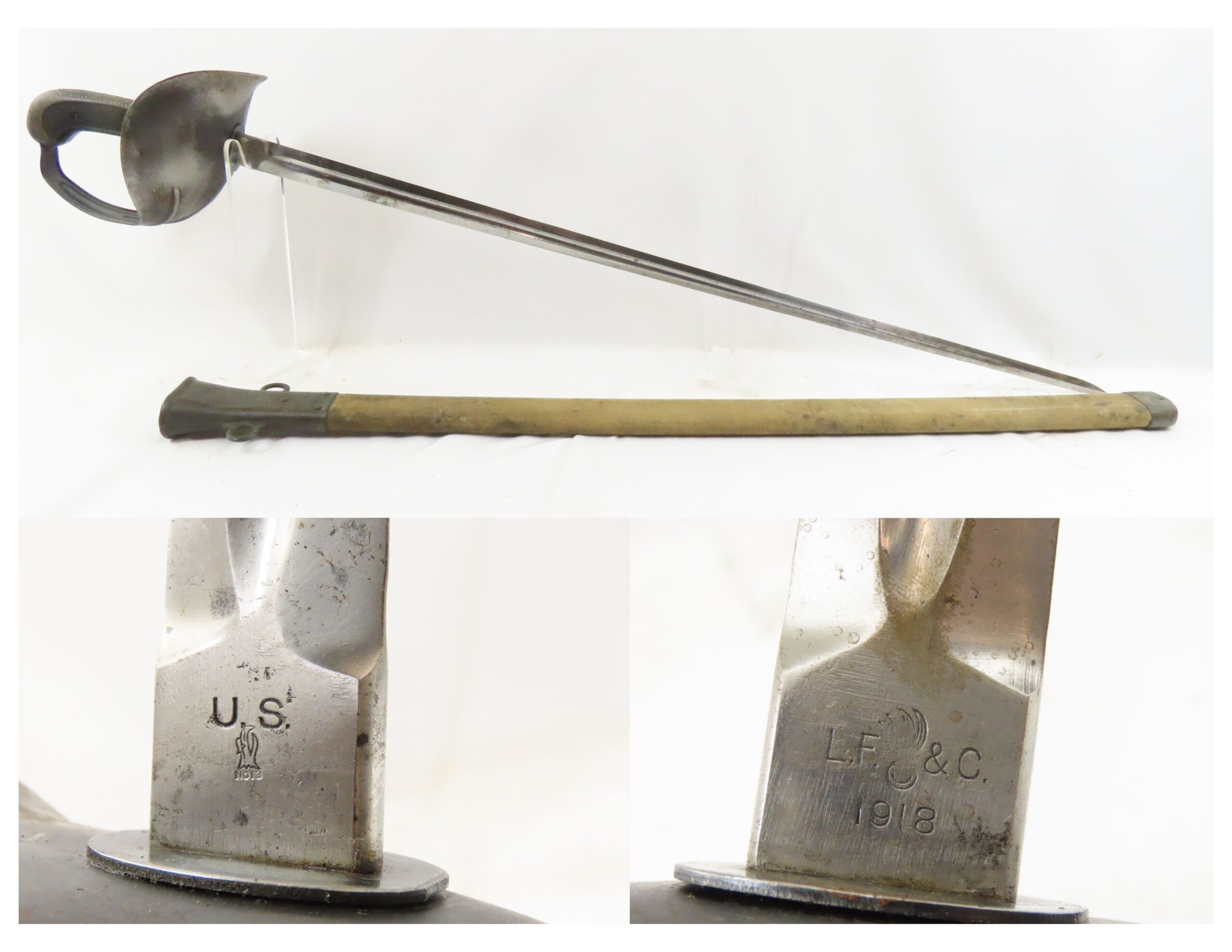 Model 1913 General George S Patton Cavalry Sword Saber 1918 WWI Great ...