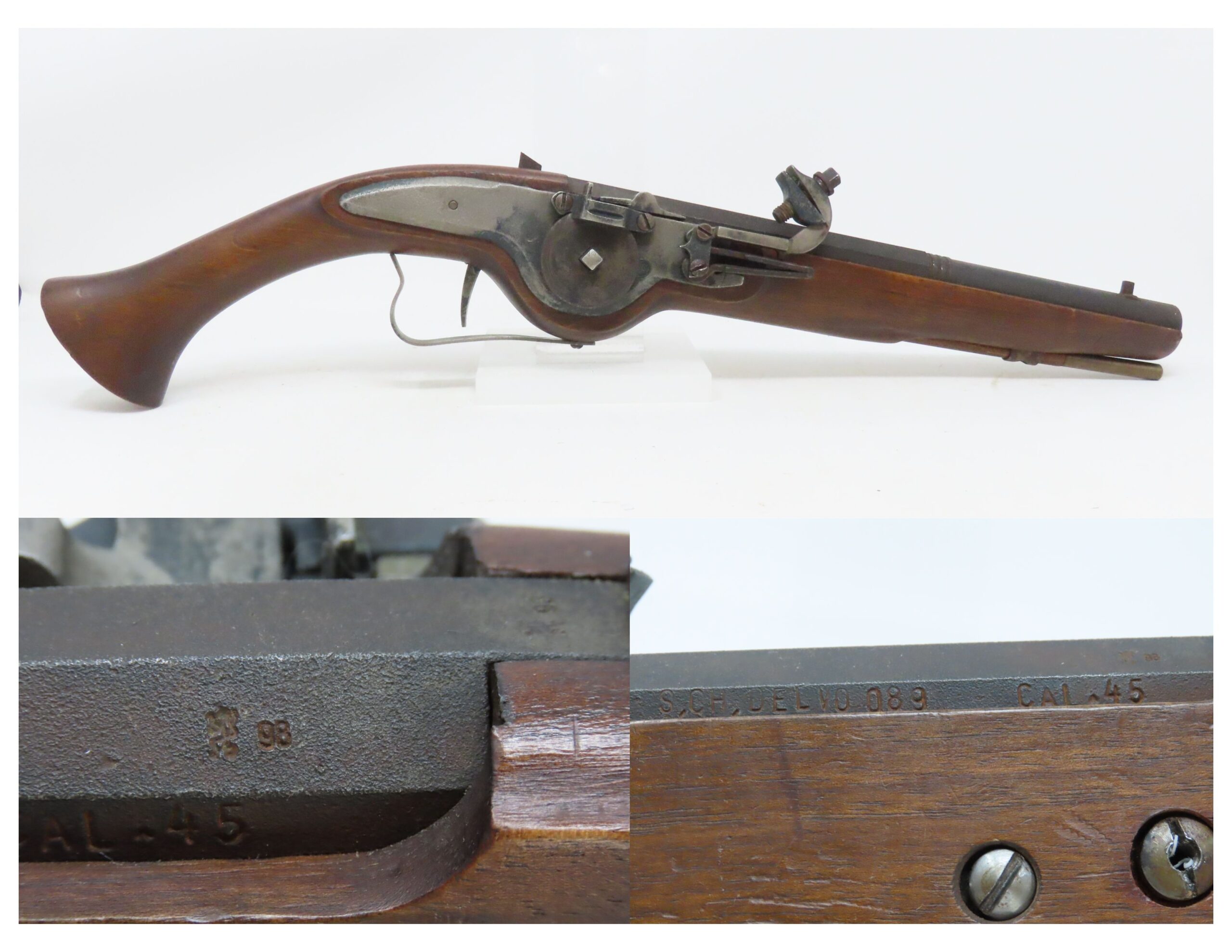 Reproduction Wheelock Pistol 10.19 C&RAntique001 | Ancestry Guns