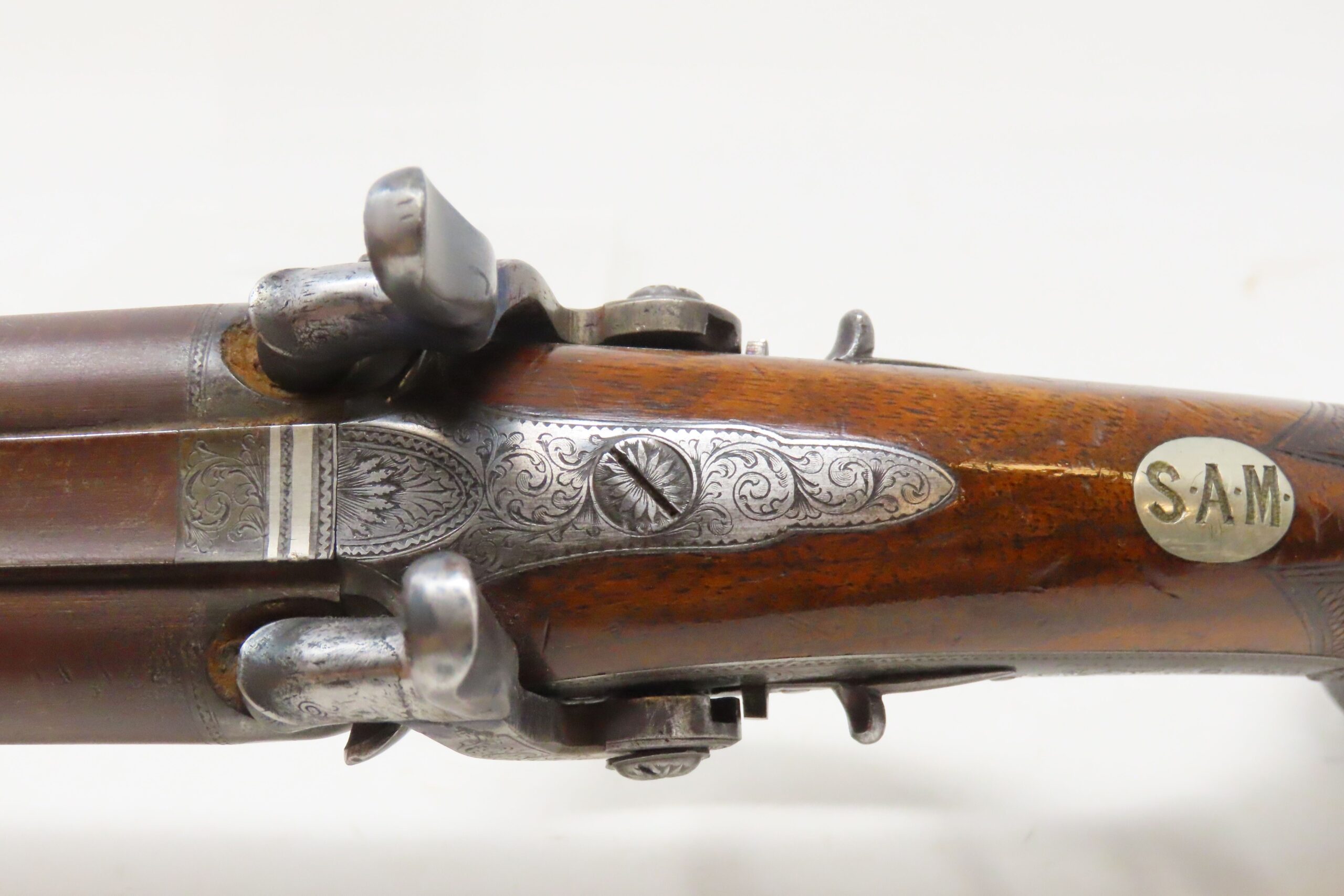 Thomas Lloyd Double Barrel Pistol 9.5 C&RAntique010 | Ancestry Guns