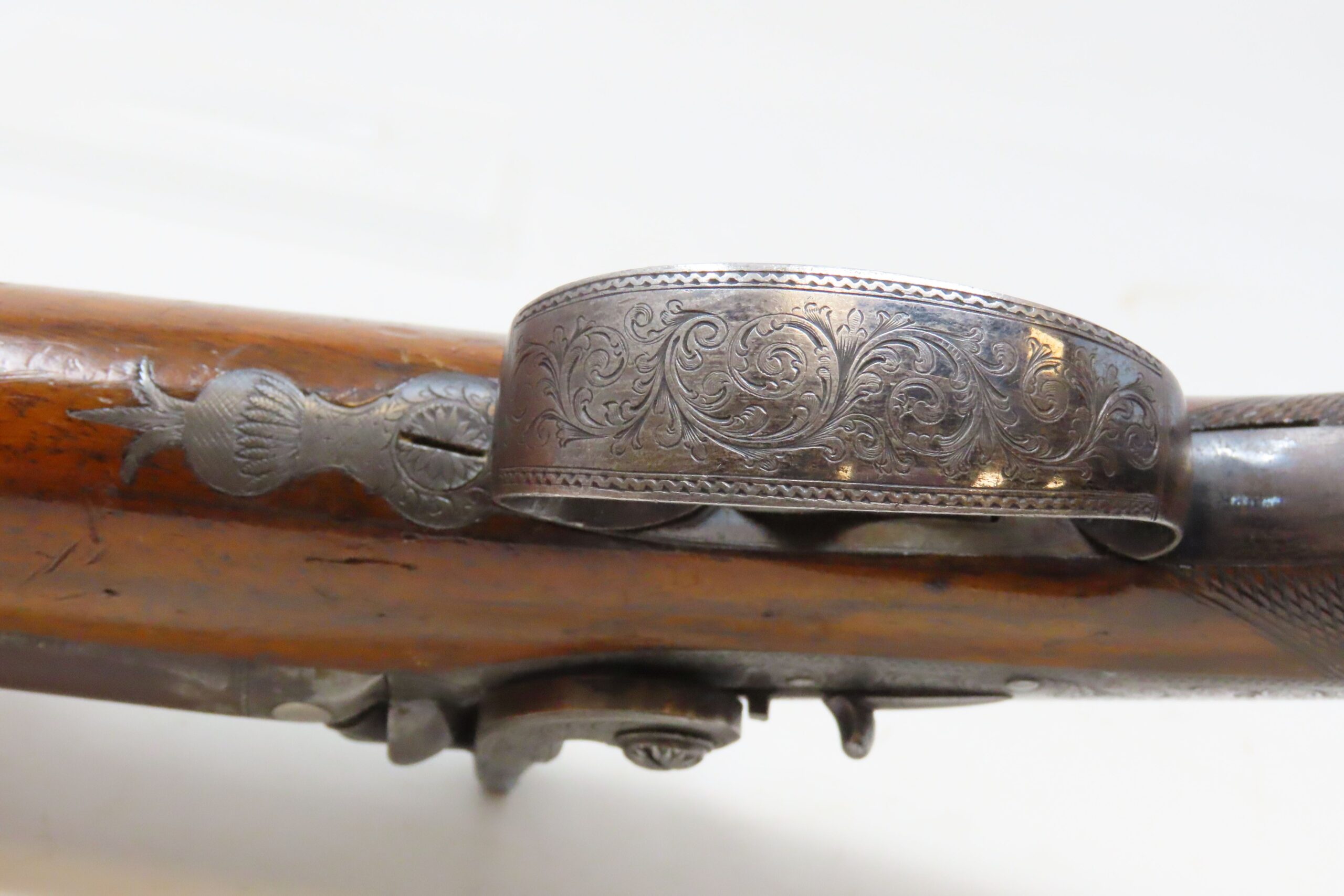 Thomas Lloyd Double Barrel Pistol 9.5 C&RAntique015 | Ancestry Guns