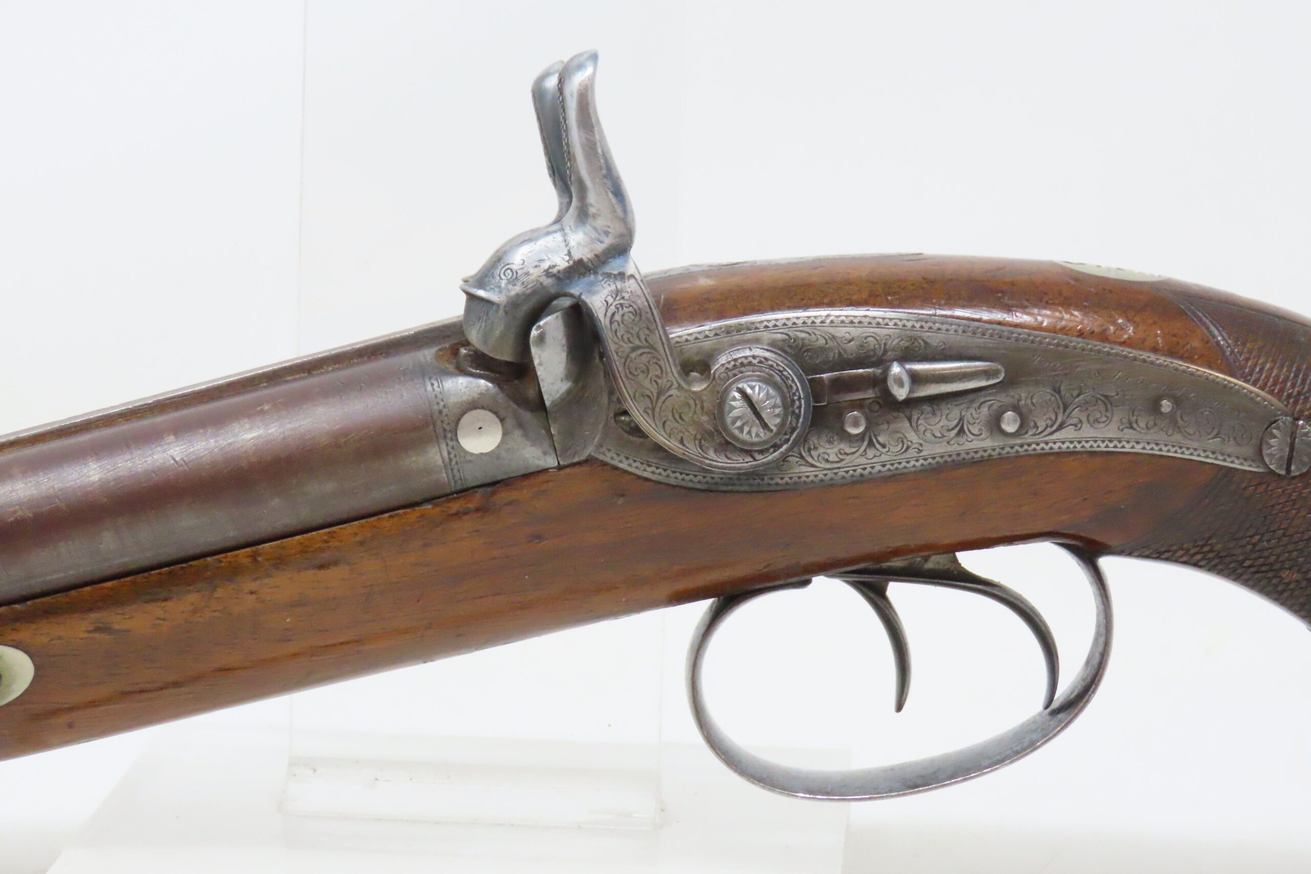 Thomas Lloyd Double Barrel Pistol 9.5 C&RAntique020 | Ancestry Guns