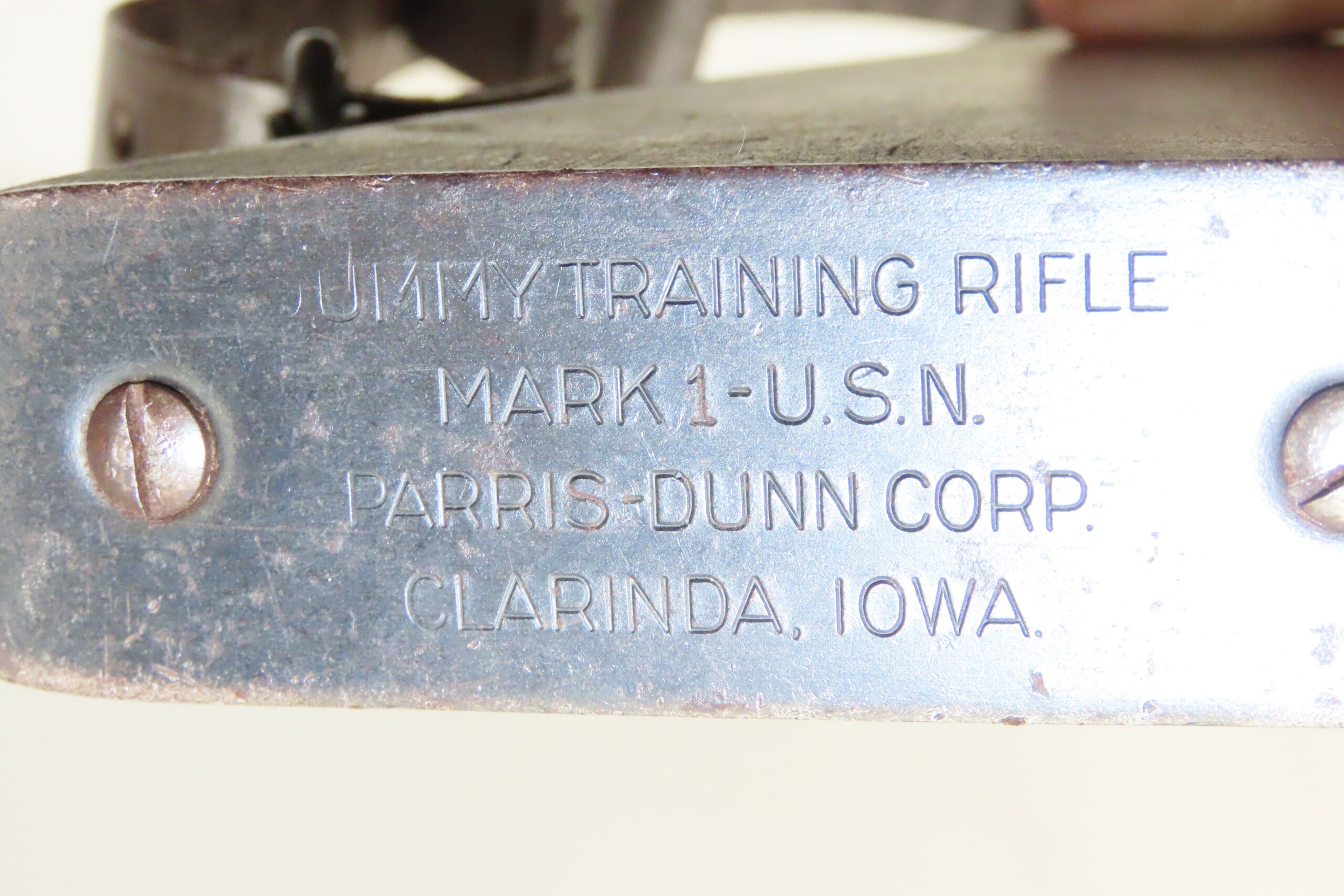 U.S.N. Parris Dunn Mark I Dummy Training Rifle with Training Bayonet 1. ...