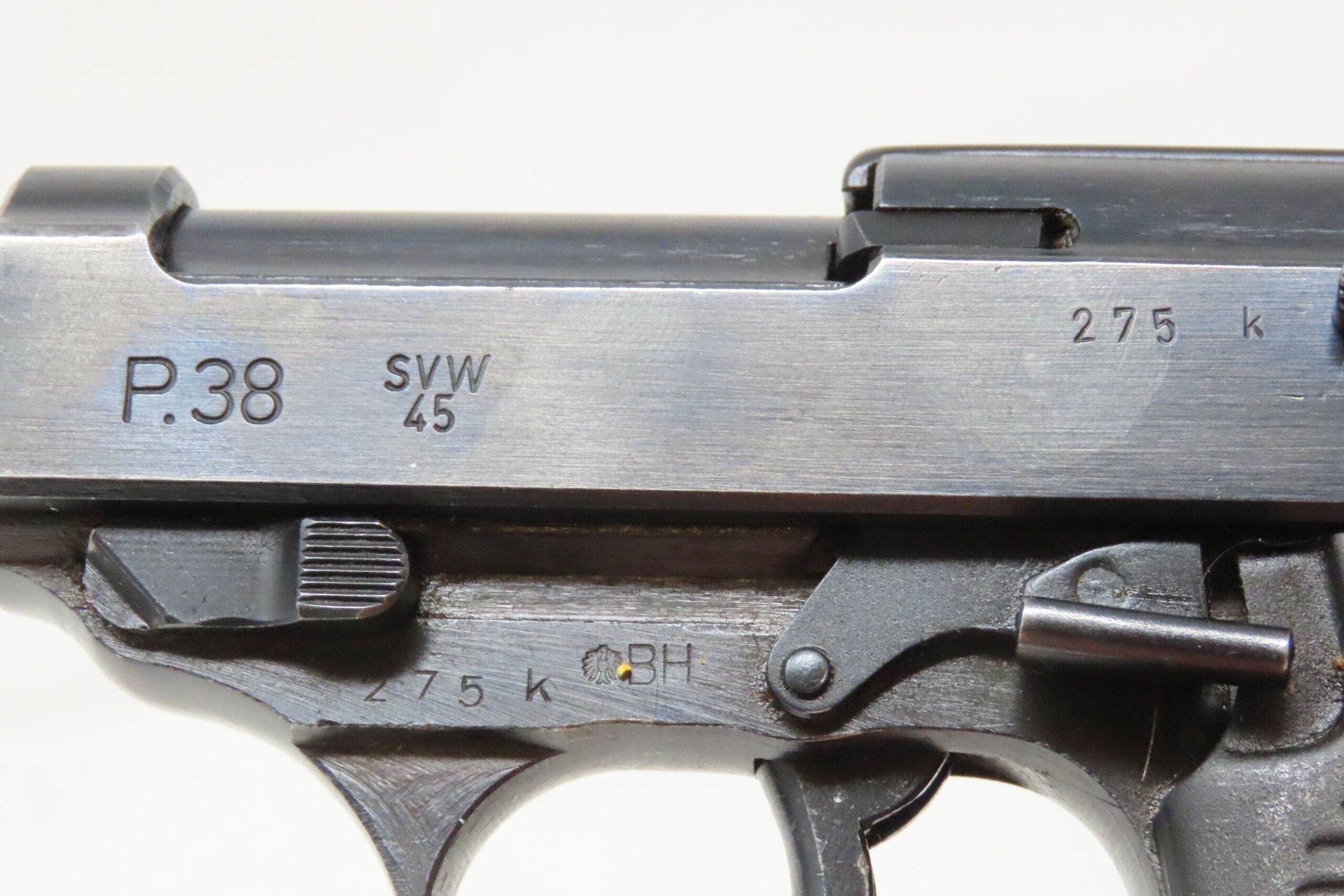 WWII Frech Occupation Mauser P. 38 Semi Automatic Pistol 5.3 C ...