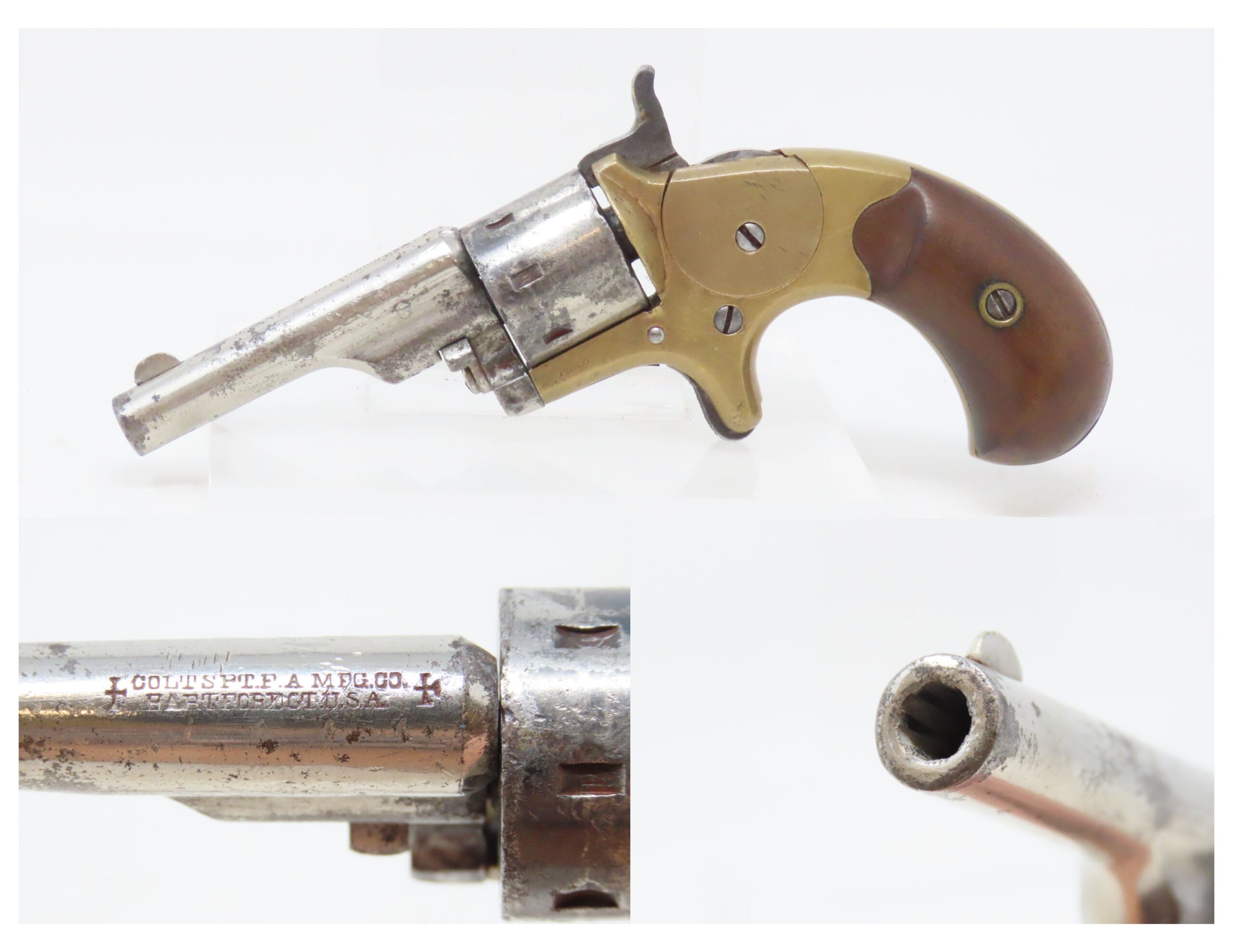 Colt Open Top Pocket Revolver 9.8 C&RAntique001 | Ancestry Guns