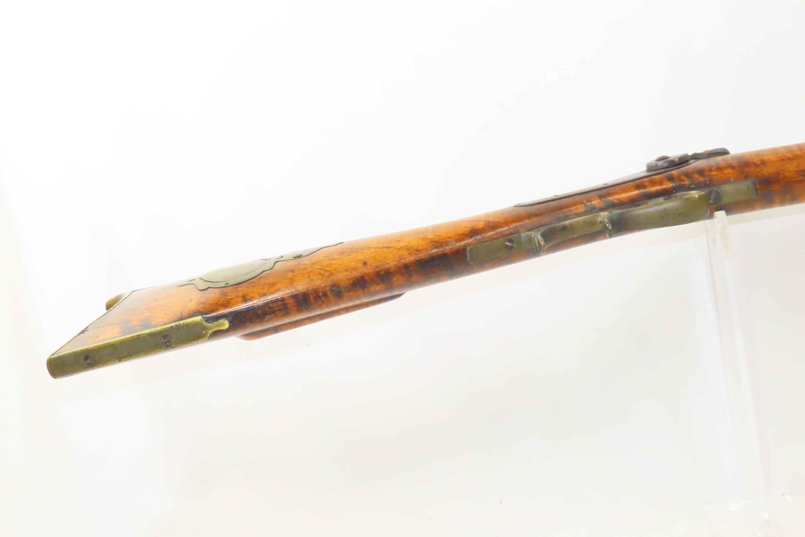 Steatham Back Action Lock Percussion Full Stock American Long Rifle 1. ...
