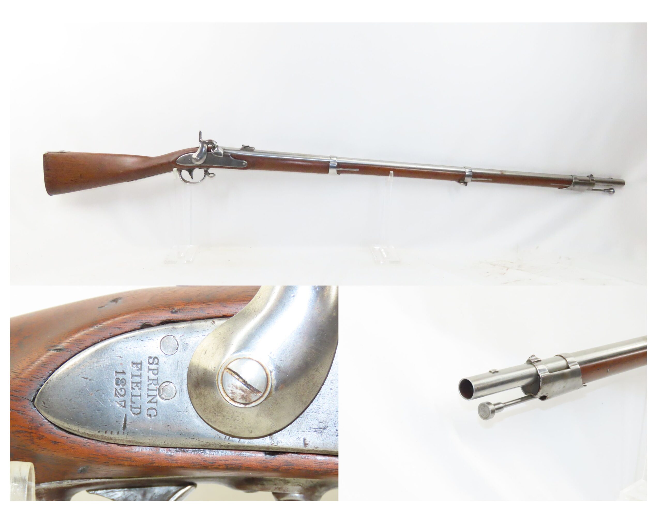 U.S. Springfield Model 1816 Musket Percussion Conversion 1.24 C ...