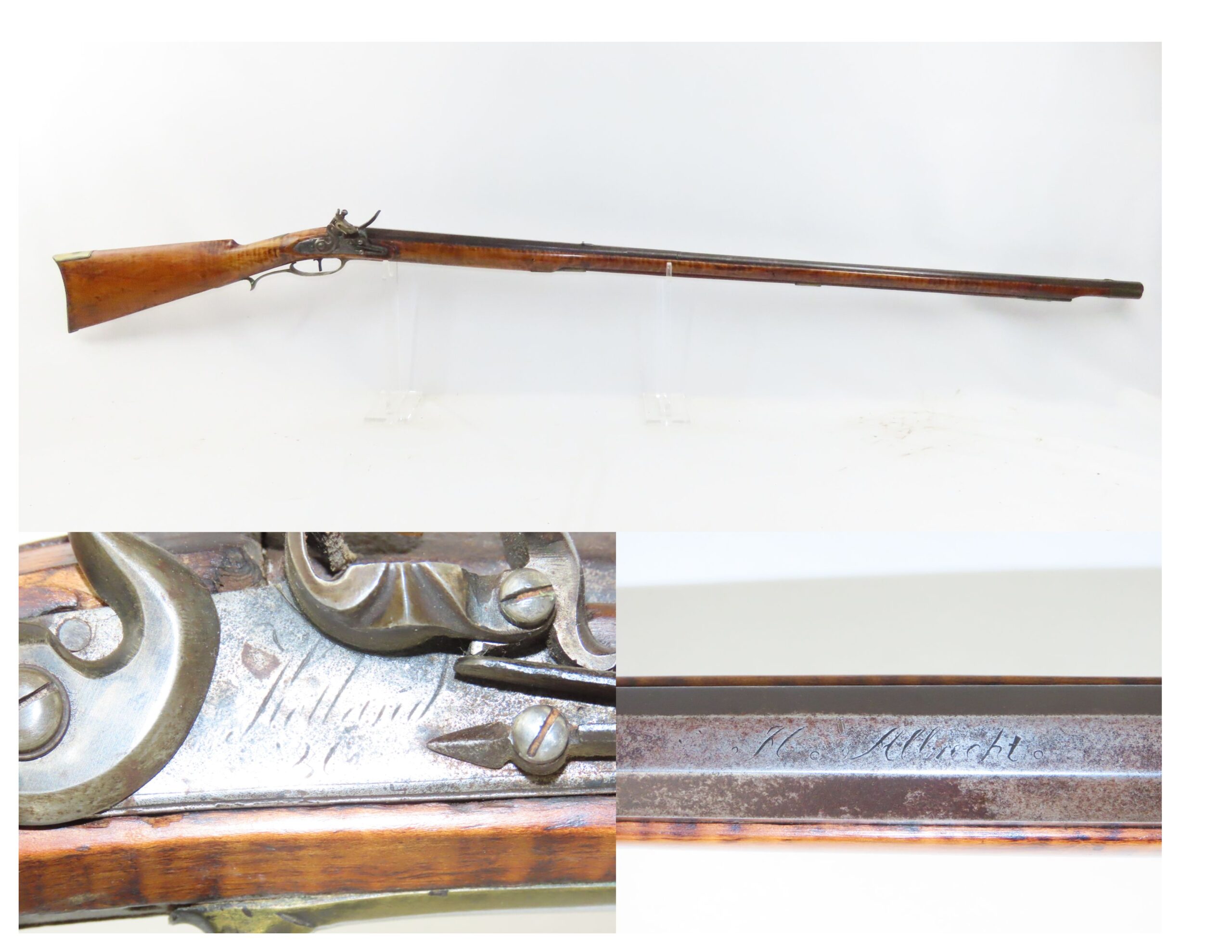 Henry Albrecht Lancaster PA Pennsylvania Long Rifle Pioneer Flintlock ...