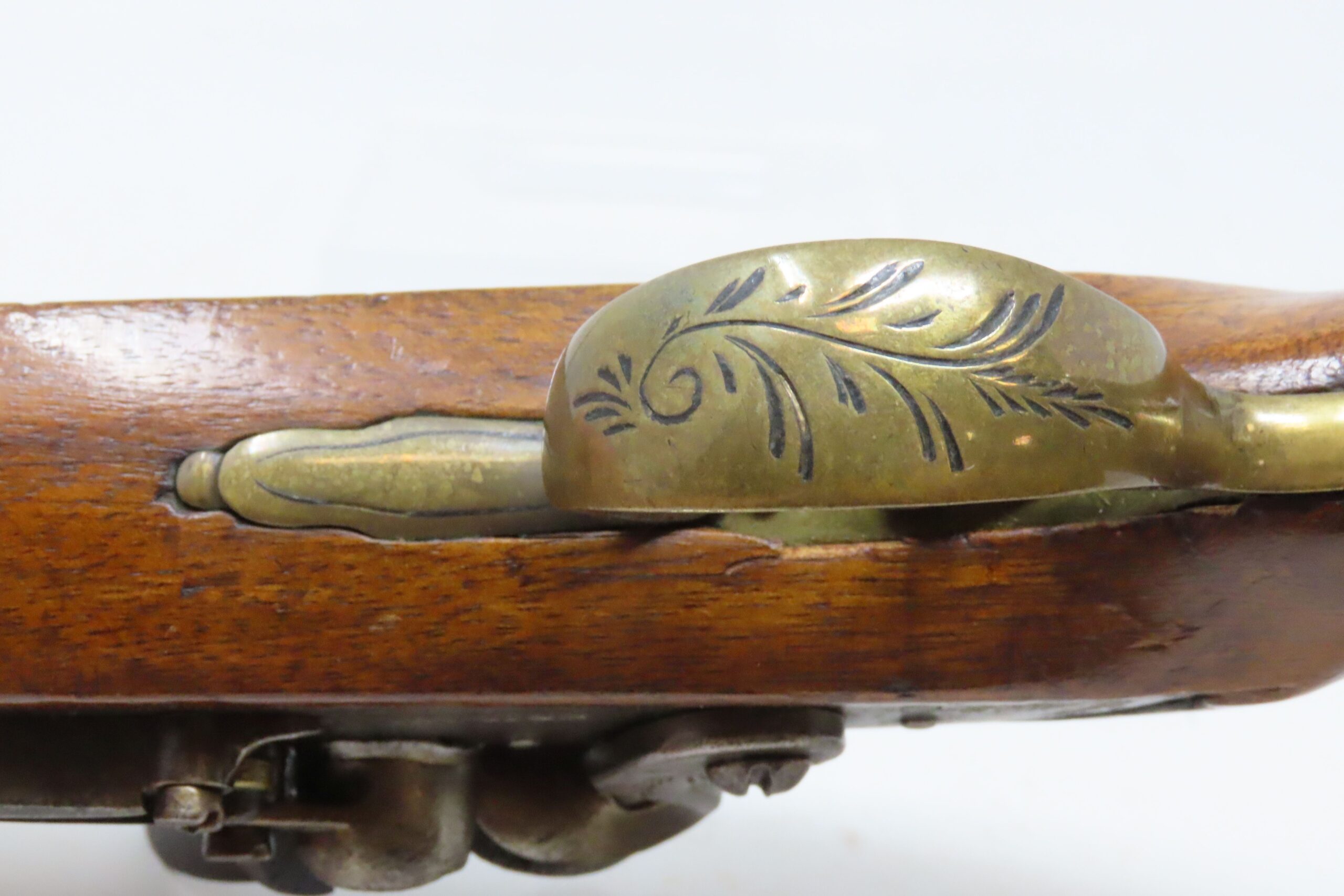 Liege Proofed Brass Barreled Flintlock Pistol with Ketland Marked Lock ...