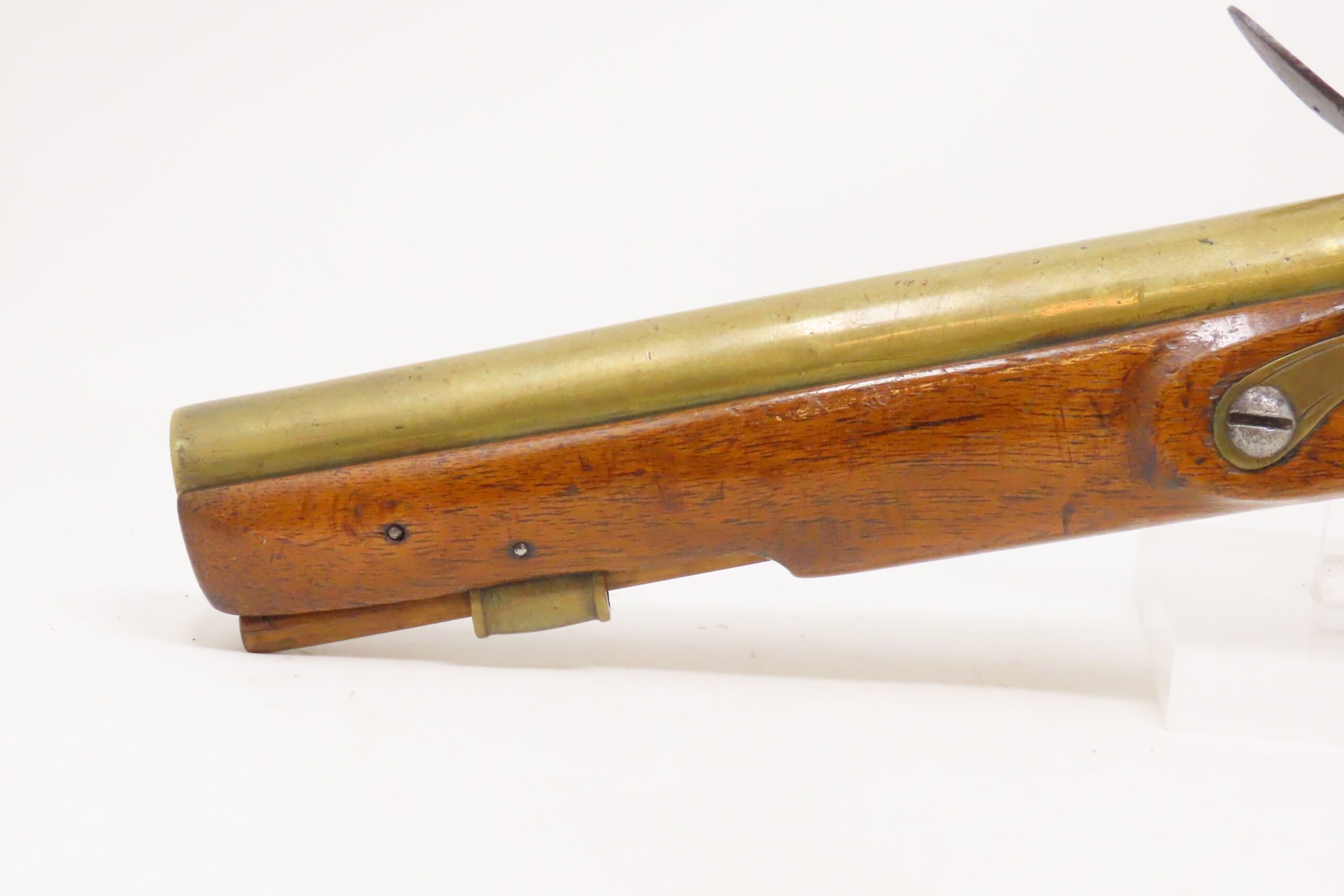 Liege Proofed Brass Barreled Flintlock Pistol with Ketland Marked Lock ...