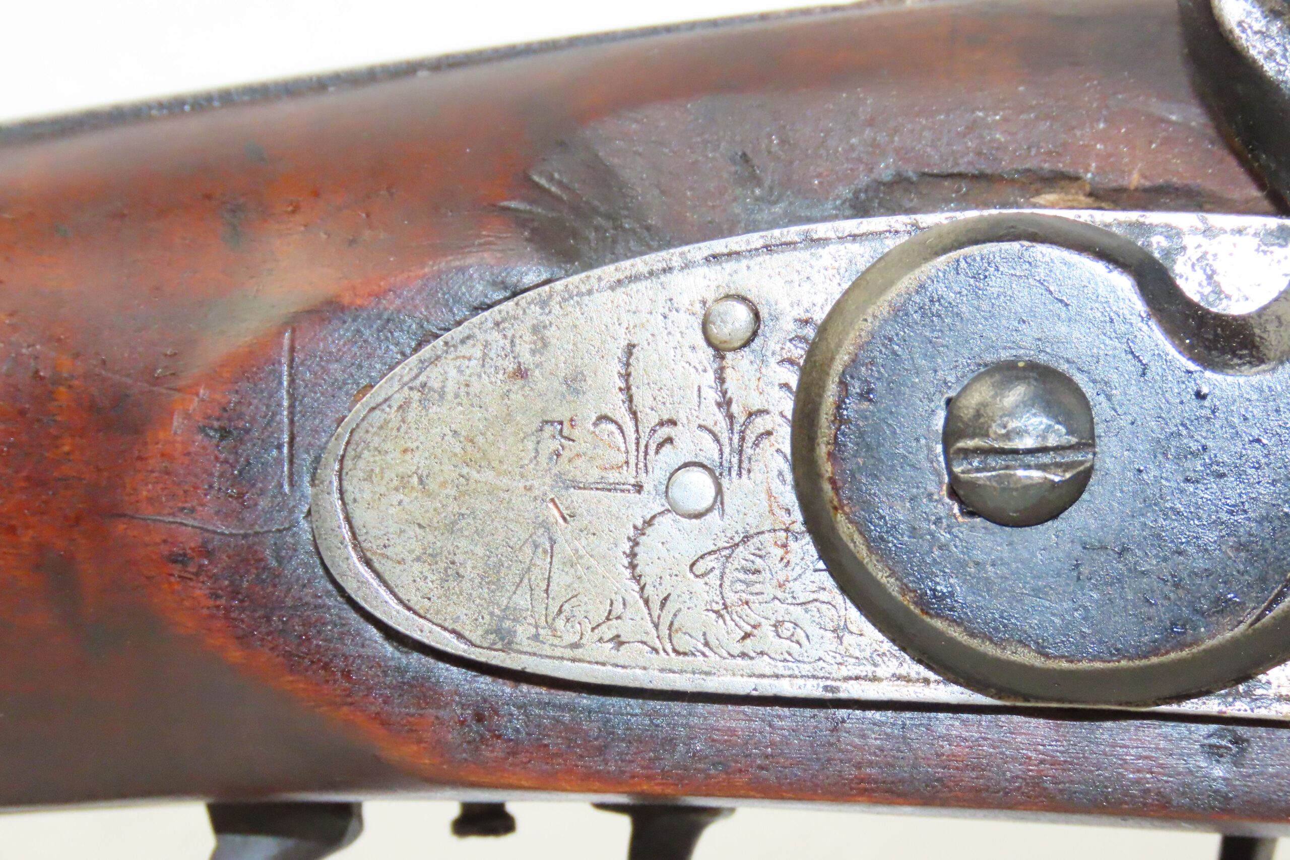 Southern Style Flintlock American Long Rifle 1.31 C&RAntique006 ...