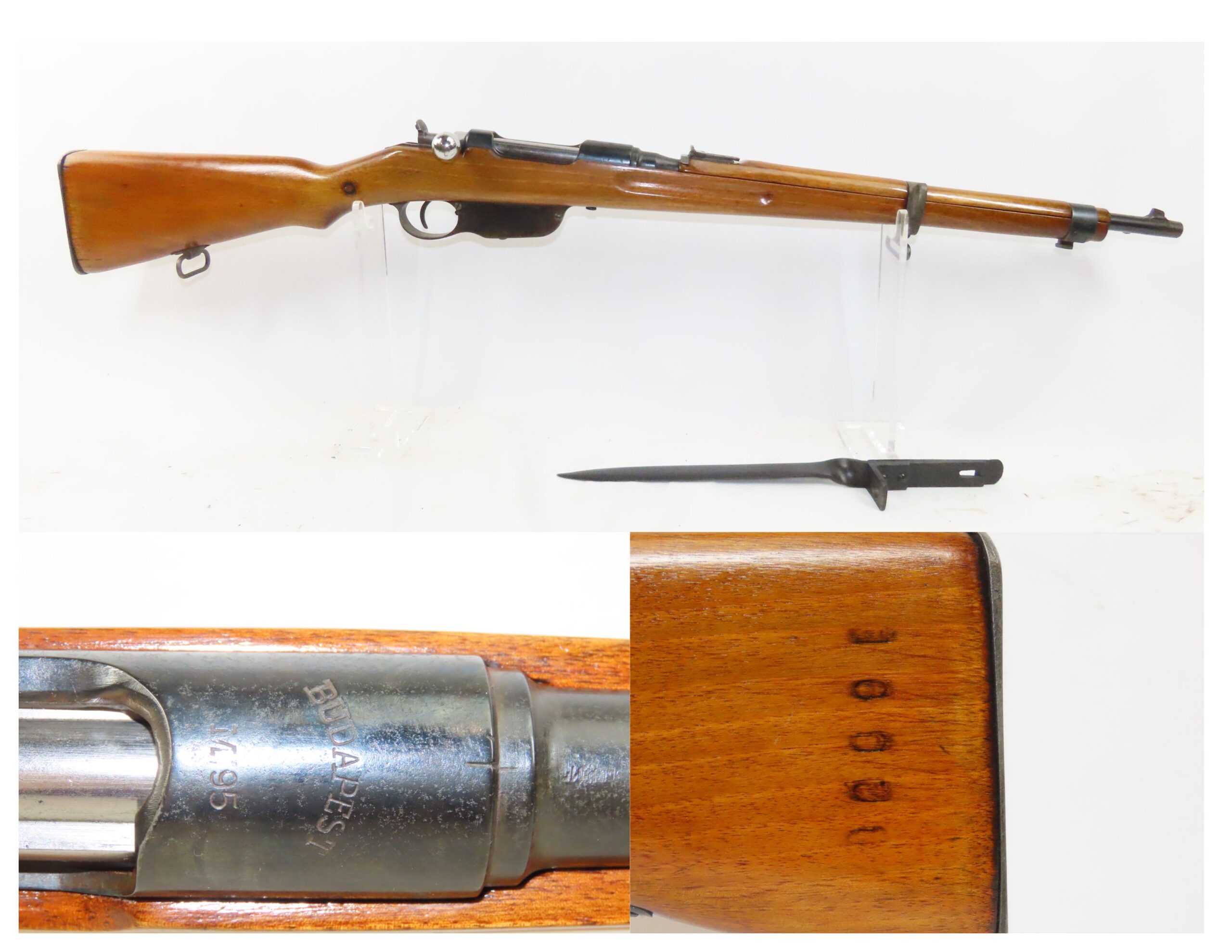 Steyr M95 Budapest Contract Straight Pull Rifle 1.31 C&RAntique001 ...