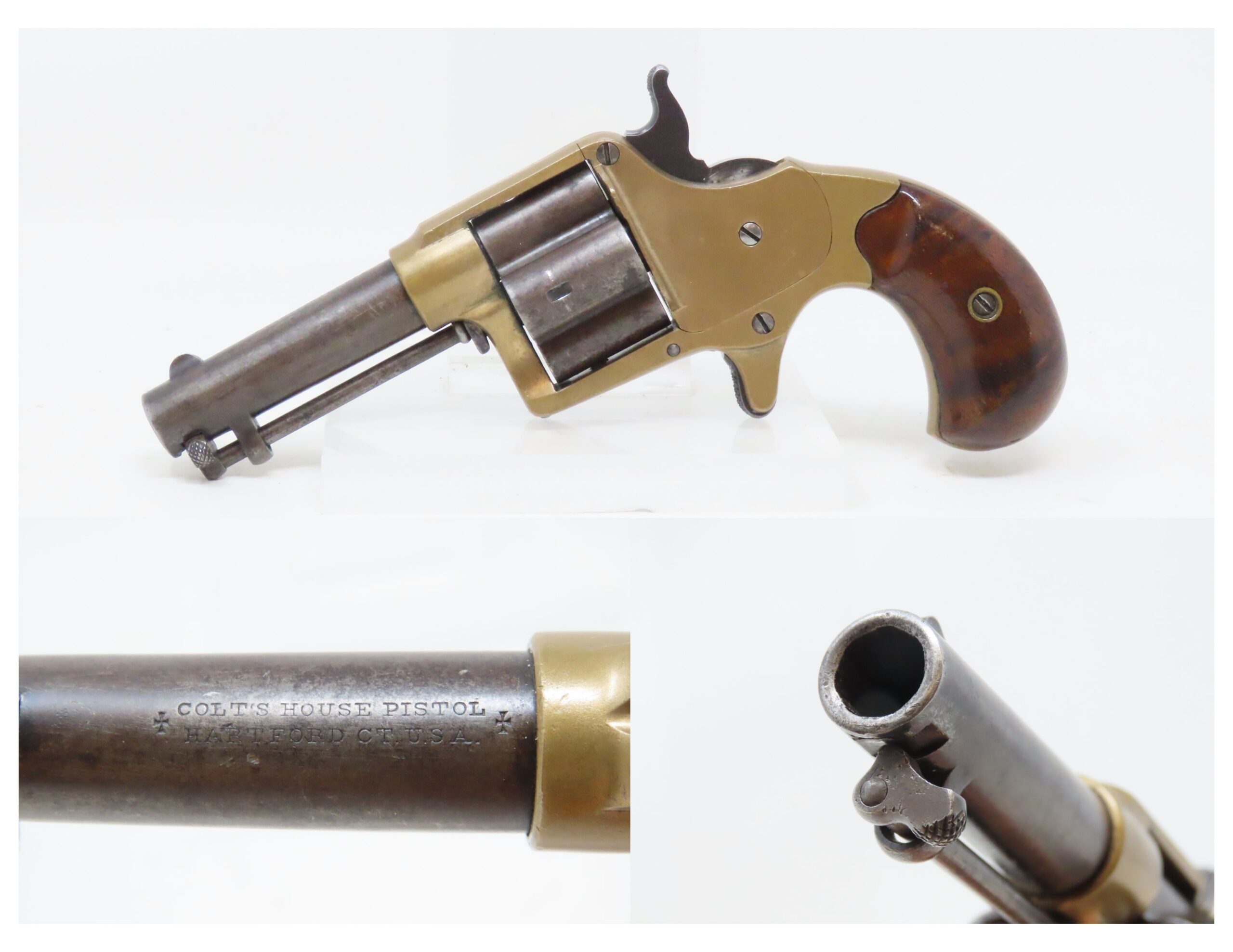 First Year Production Colt HOuse Model Cloverleaf Revolver 9.20 C ...