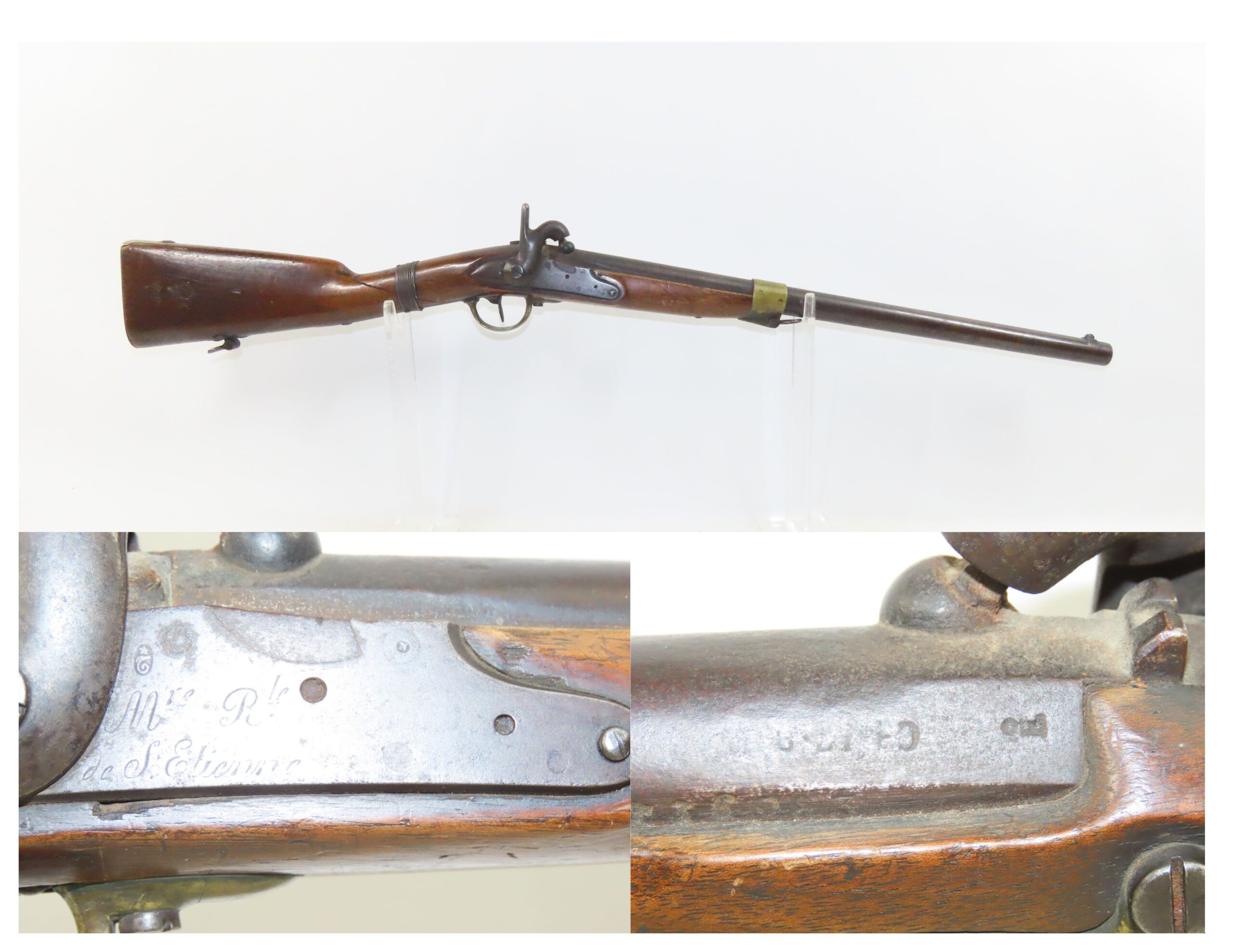 French St. Etienne Model 1822 Percussion Conversion Cavalry Carbine 3. ...