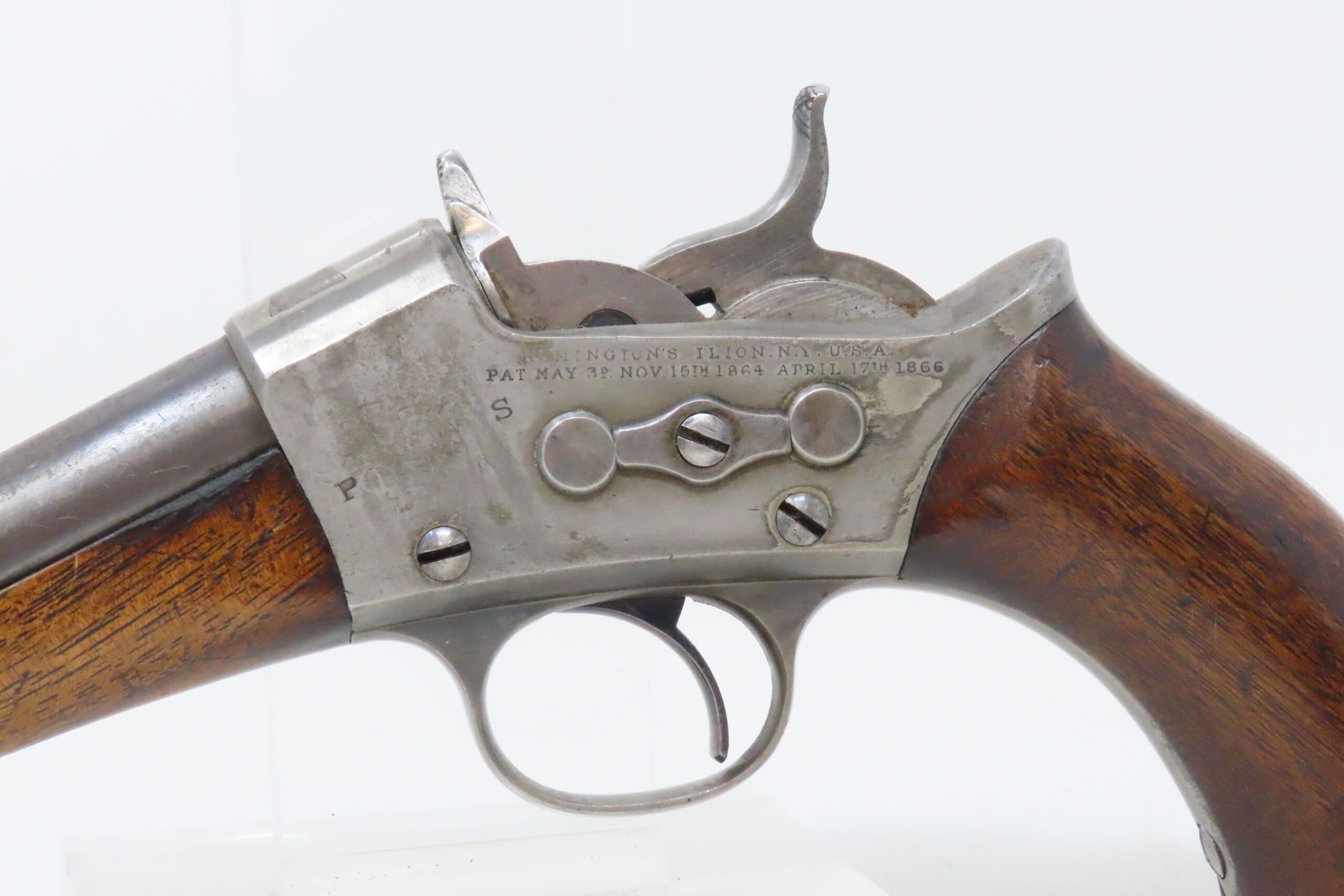 U.S. Remington Army Model 1871 Rolling Block Pistol 10.4 C&RAntique004 ...