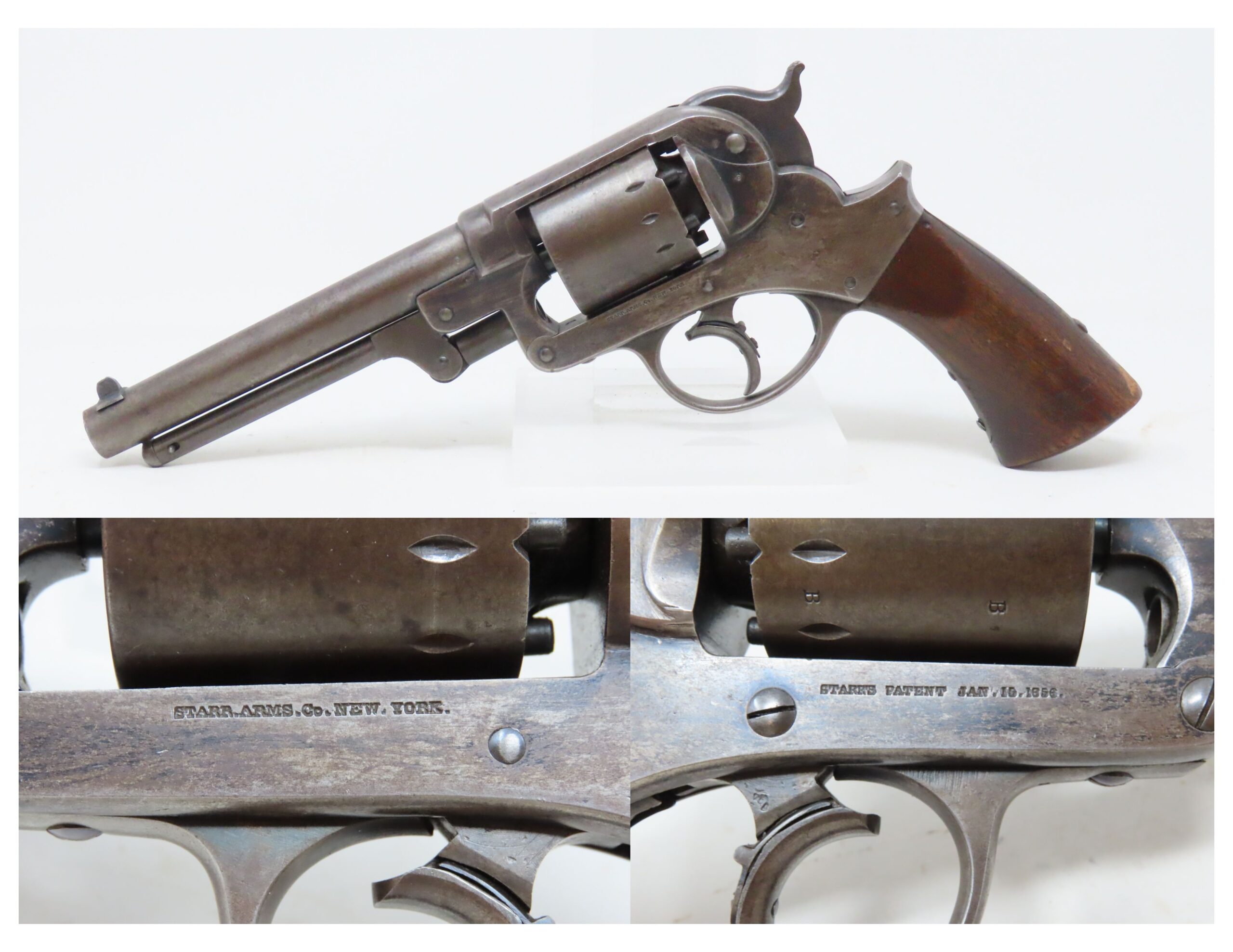 U.S. Starr Arms Co. Model 1858 Army Revolver 9.28 C&RAntique001 ...