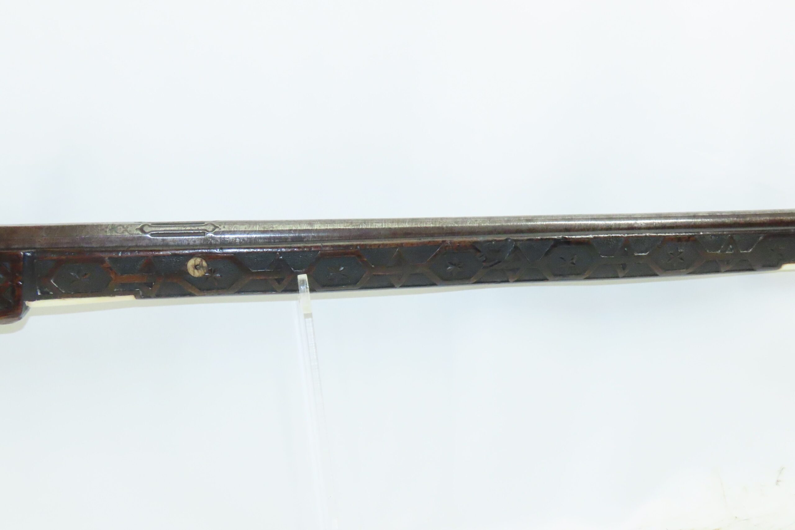 Engraved, Silver Inlaid and Carved Wheelock Musket 5.2 C&R Antique005 ...