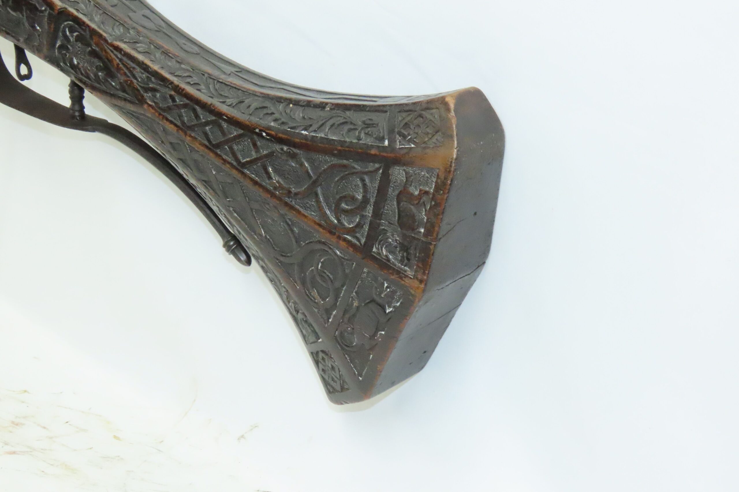 Engraved, Silver Inlaid and Carved Wheelock Musket 5.2 C&R Antique021 ...