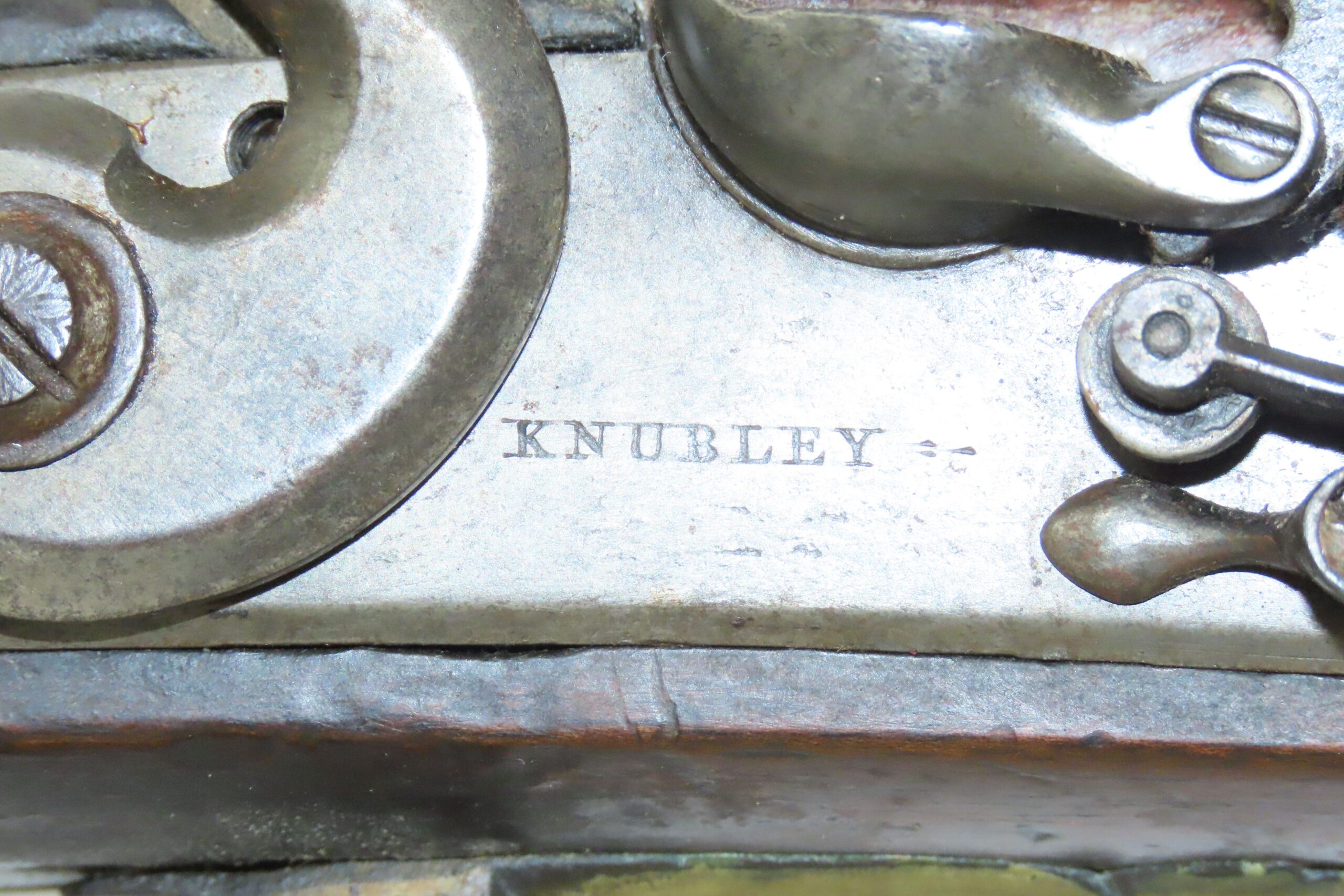 THORESBY VOLUNTEERS Antique KNUBLEY India Pattern FLINTLOCK Musket ...