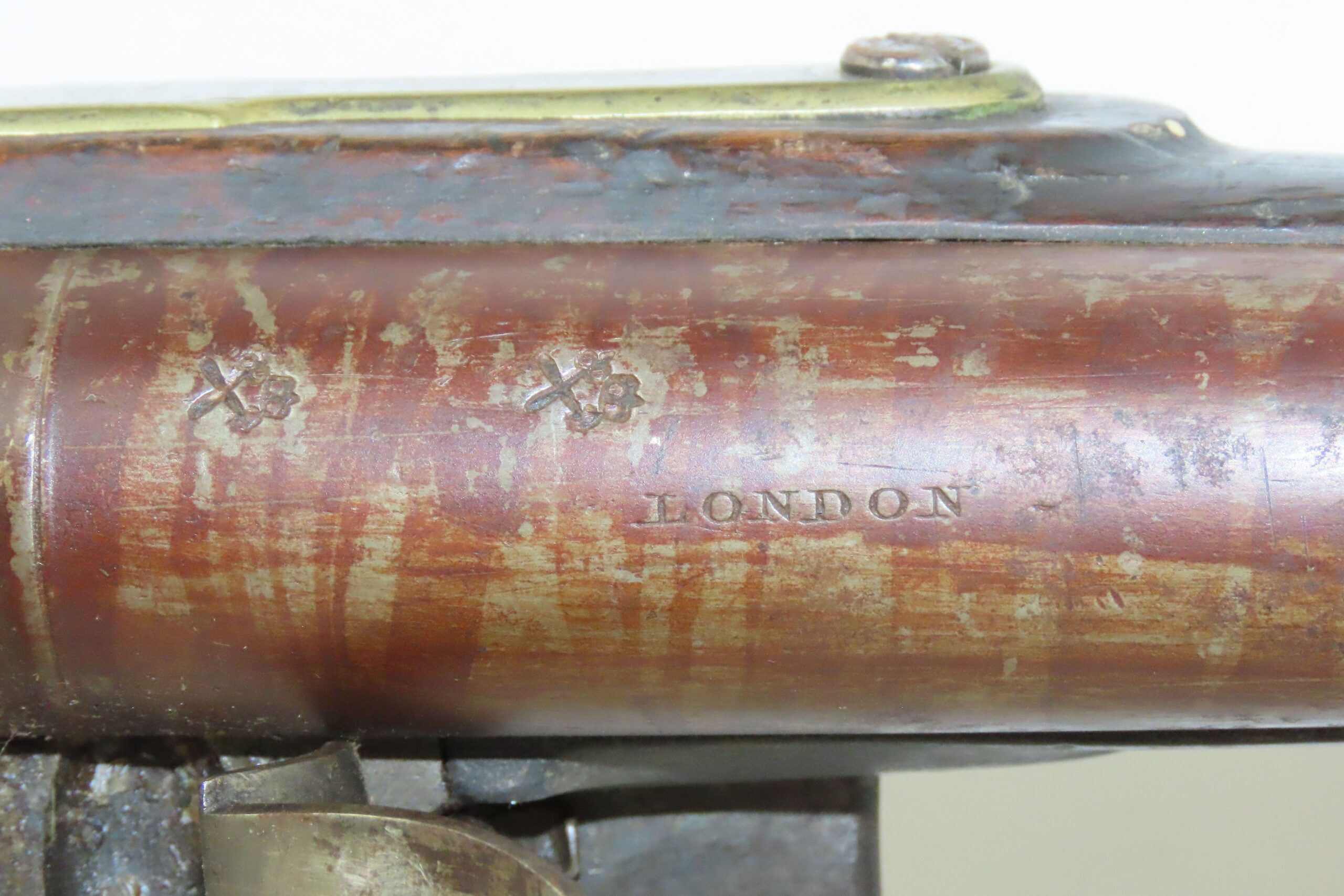 THORESBY VOLUNTEERS Antique KNUBLEY India Pattern FLINTLOCK Musket ...