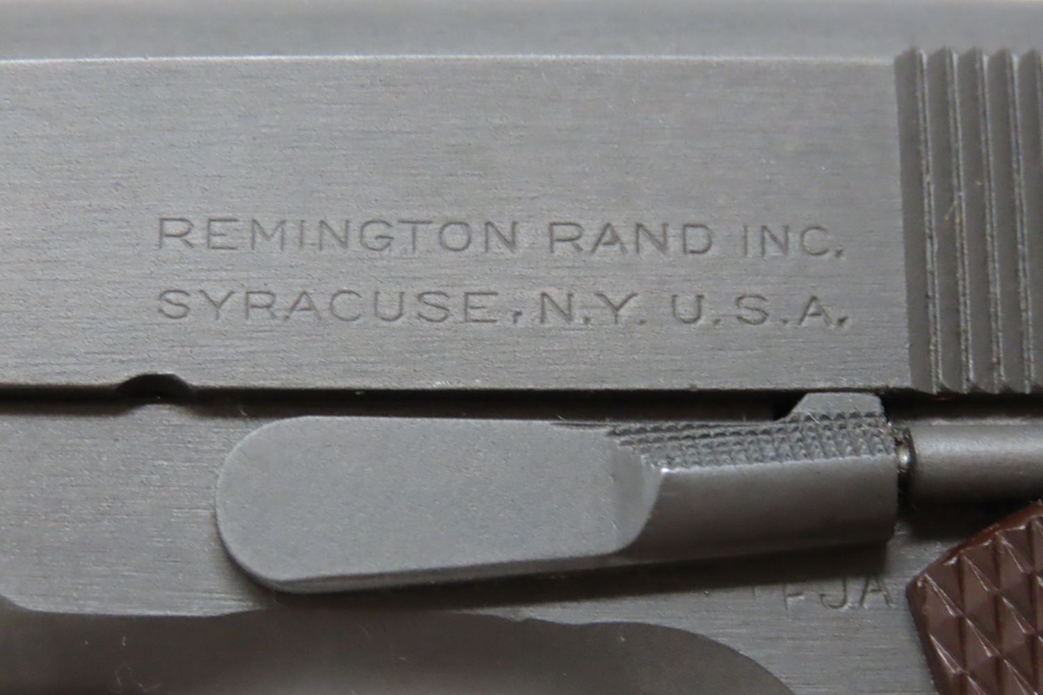 c1943 mfr. WWII US PROPERTY REMINGTON-RAND Model 1911A1 .45 ACP Pistol C&R WORLD WAR II Model ...