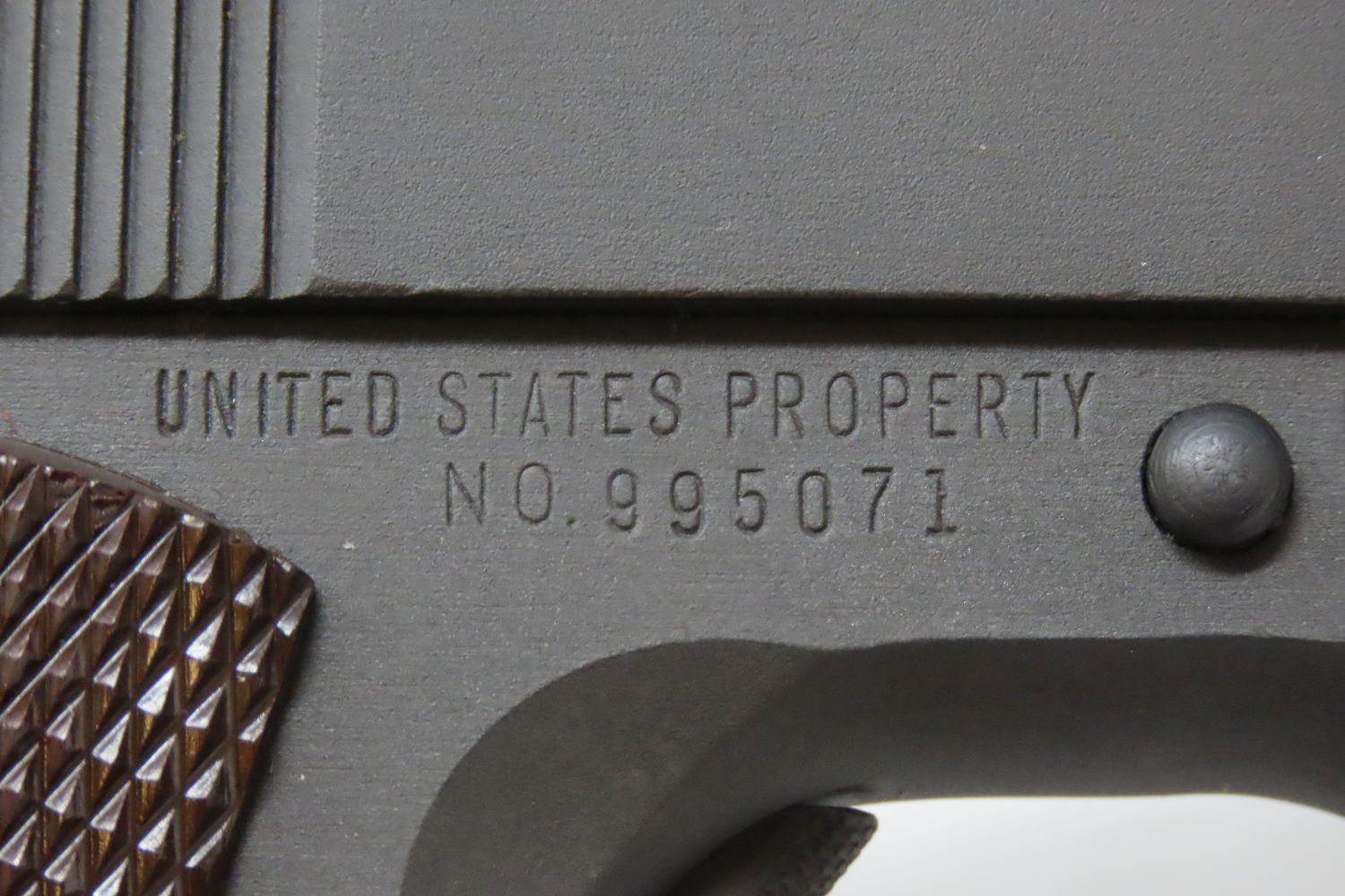 c1943 mfr. WWII US PROPERTY REMINGTON-RAND Model 1911A1 .45 ACP Pistol C&R WORLD WAR II Model ...