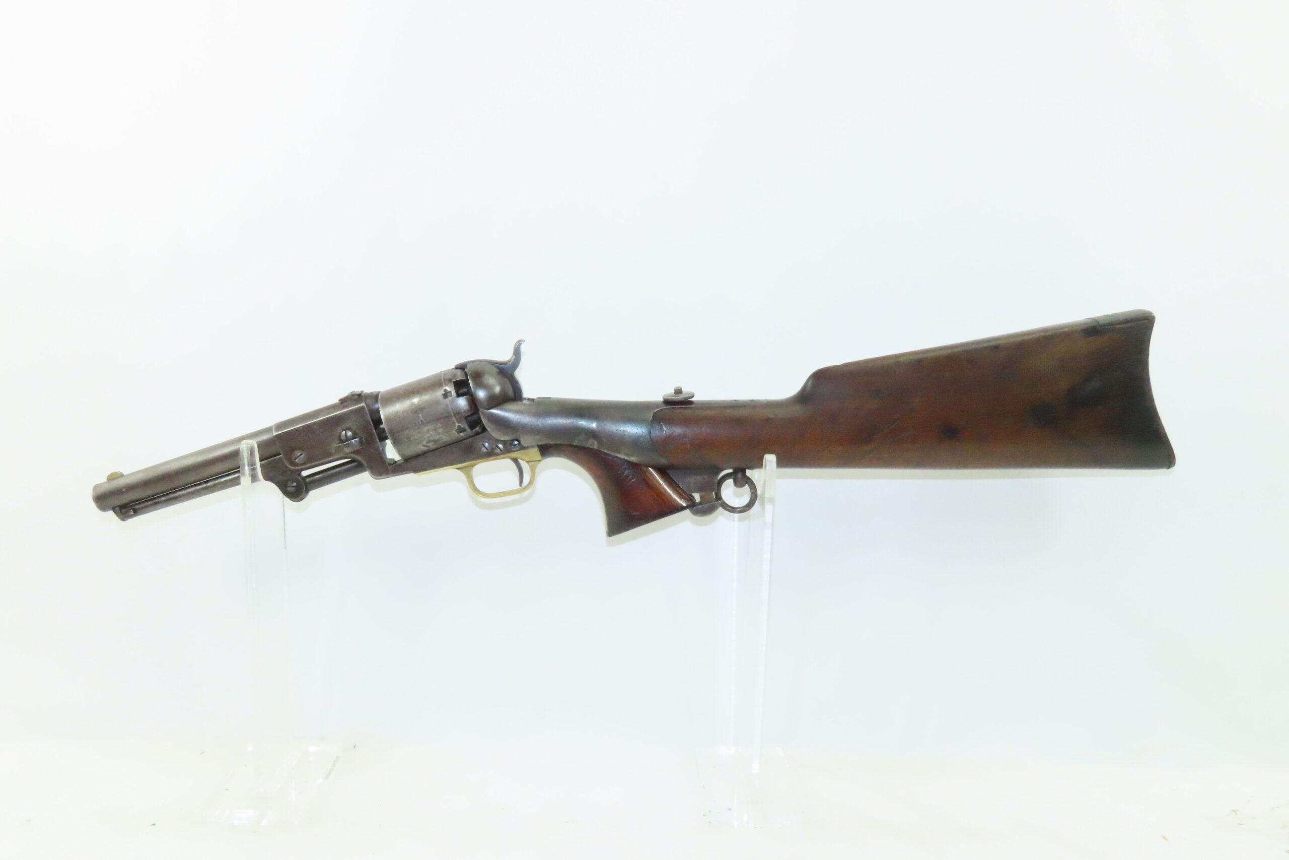 Antique CIVIL WAR 3rd Model COLT DRAGOON .44 Perc. Revolver SHOULDER ...