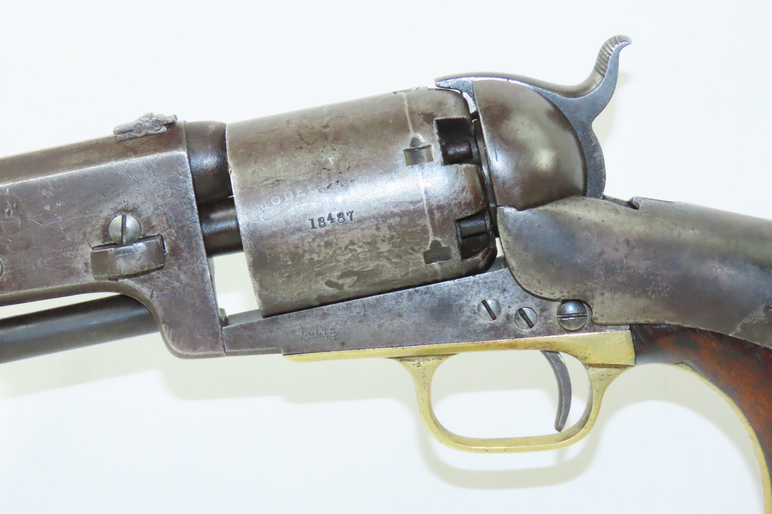 Antique CIVIL WAR 3rd Model COLT DRAGOON .44 Perc. Revolver SHOULDER ...