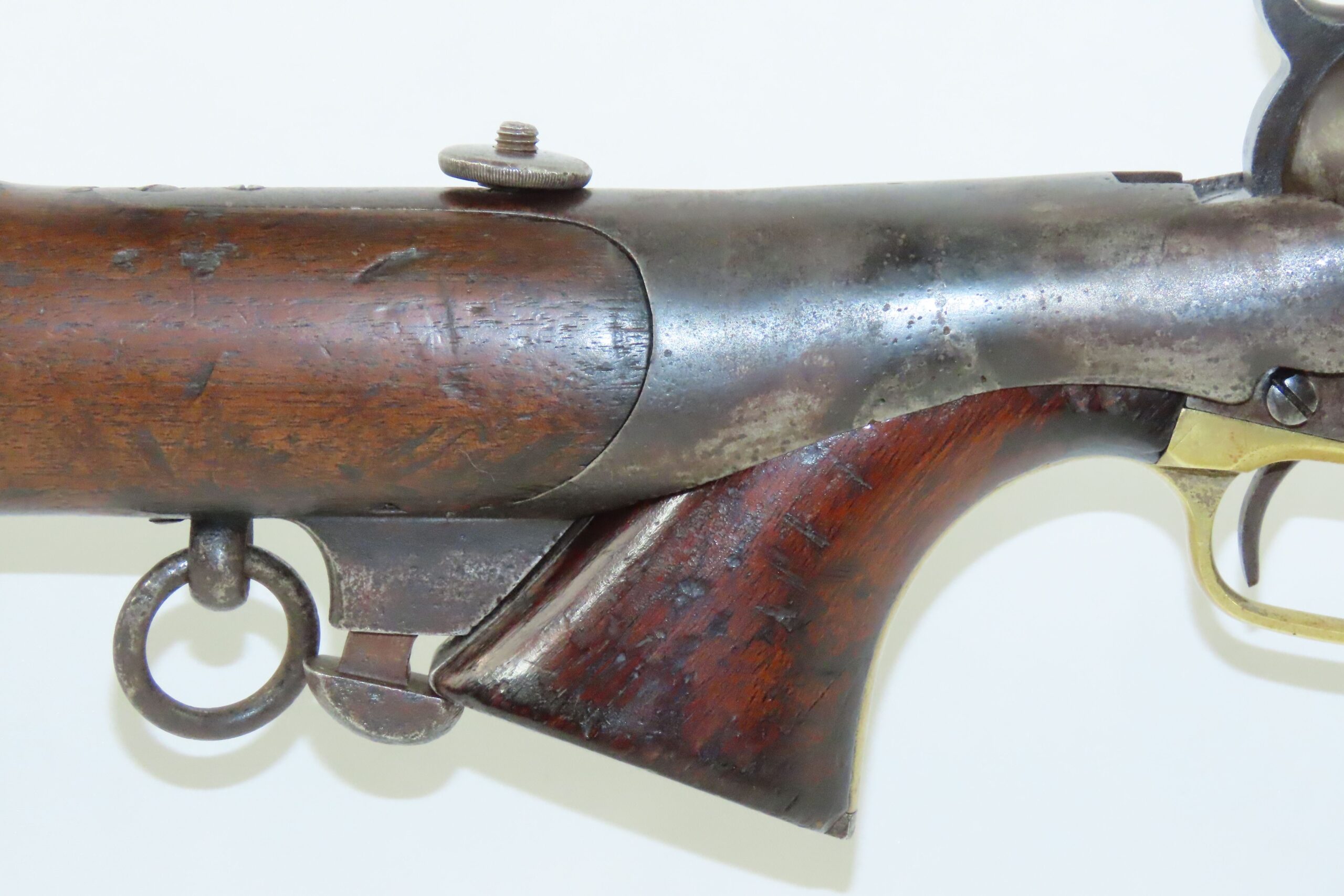 Antique CIVIL WAR 3rd Model COLT DRAGOON .44 Perc. Revolver SHOULDER ...