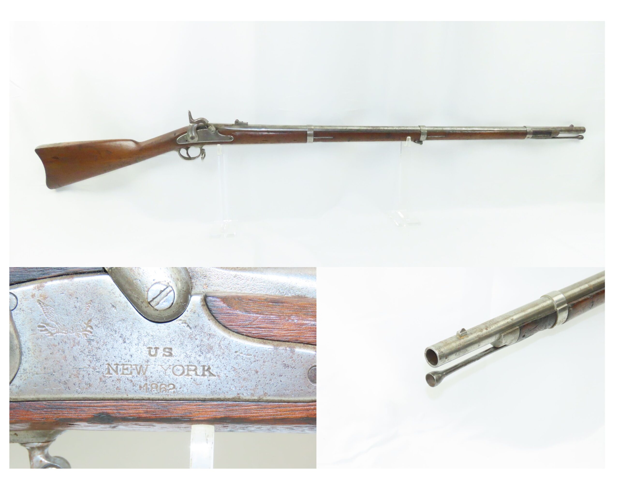 1862 Dated CIVIL WAR Antique SARSON & ROBERTS U.S. M1861 .58 Rifle ...