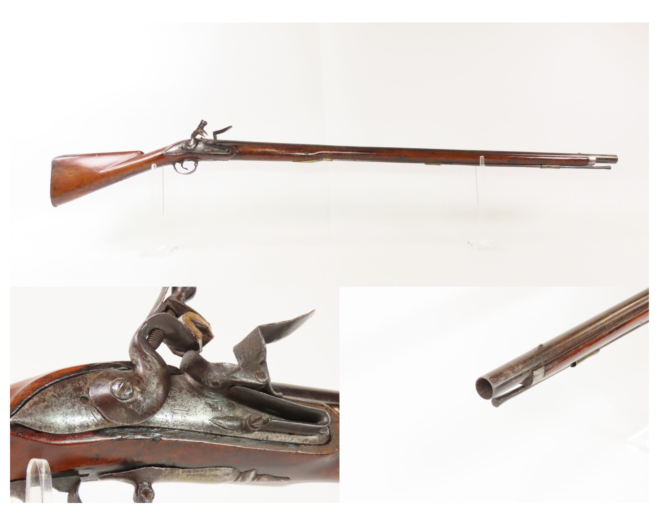REVOLUTIONARY WAR Era Antique “BROWN BESS” .80 Flintlock COLONIAL ...