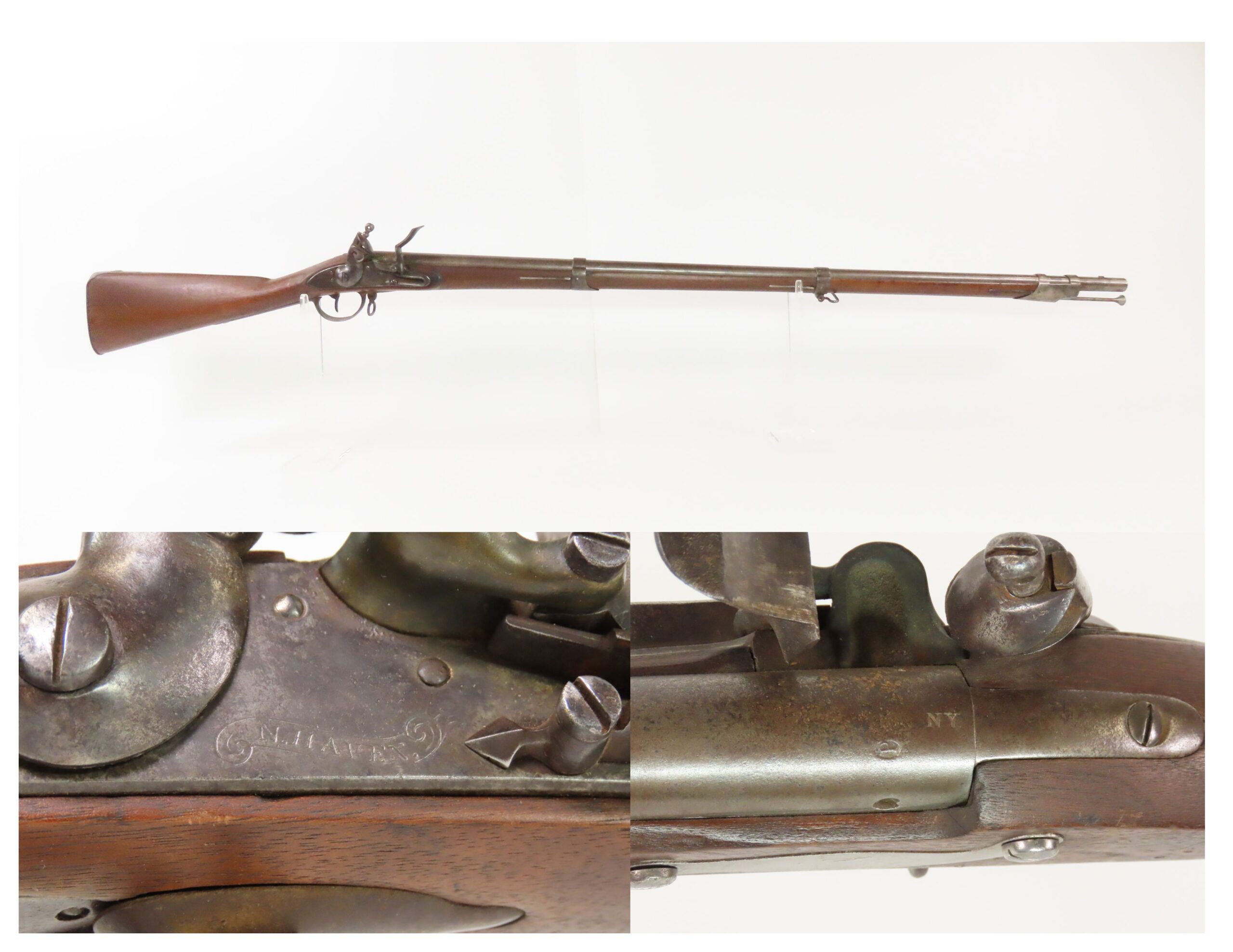 Pre-1812 Antique NEW YORK Contract WHITNEY ARMS CO. FLINTLOCK MUSKET ...