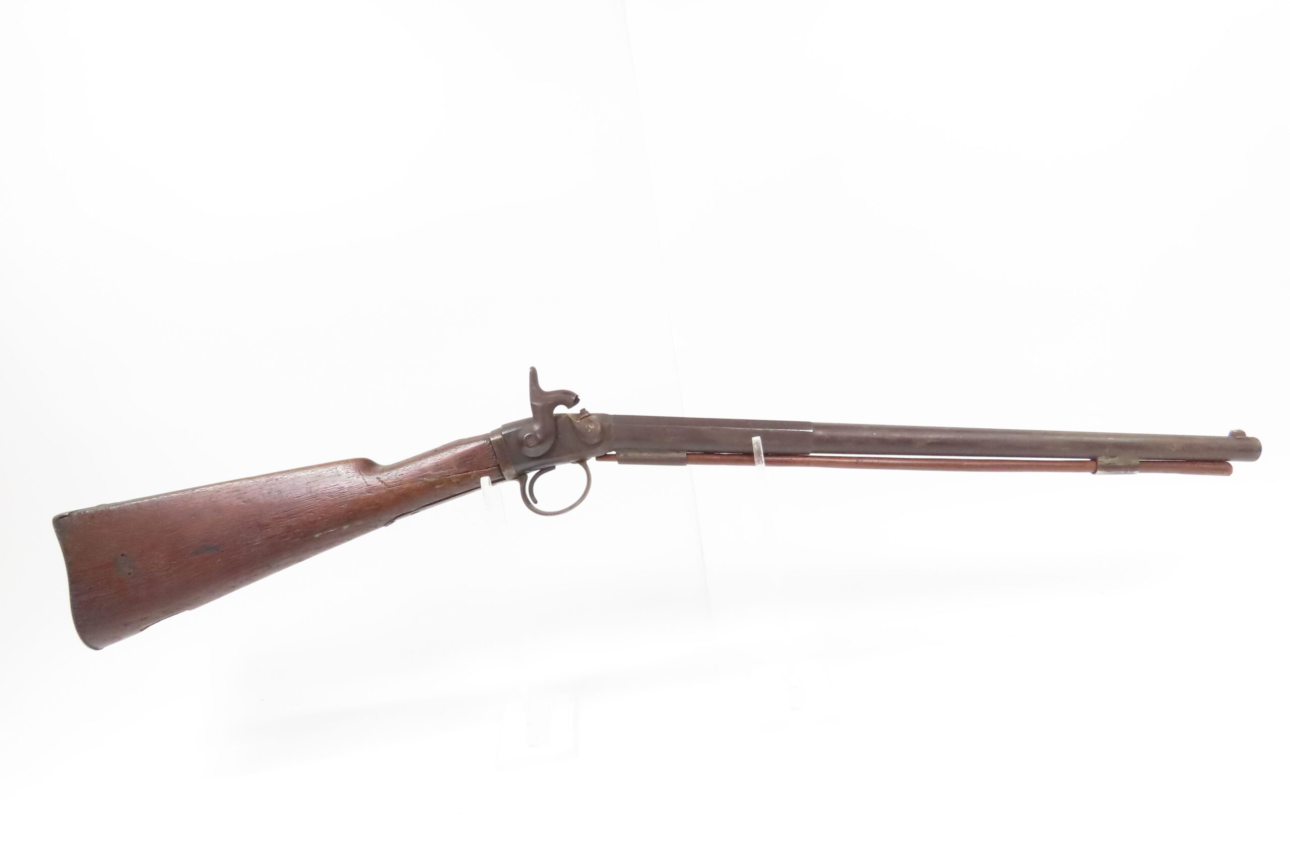 CIVIL WAR U.S. Mass. Arms SMITH PATENT Muzzle Loading Conversion Carbine Gun Used into the WILD ...