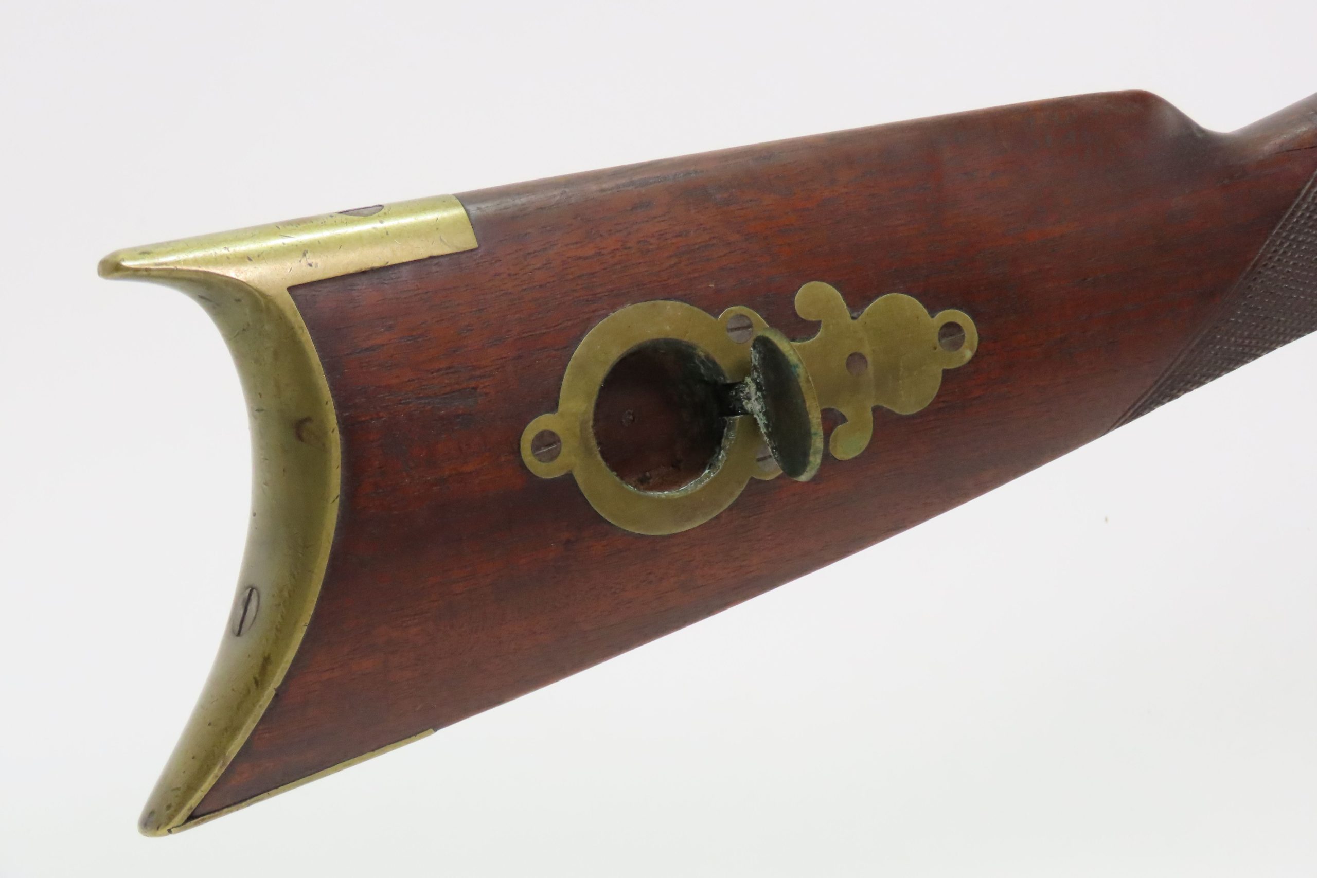 1860s mfg. Lock Haven, PA. Antique J. HARDER Half Stock Percussion ...