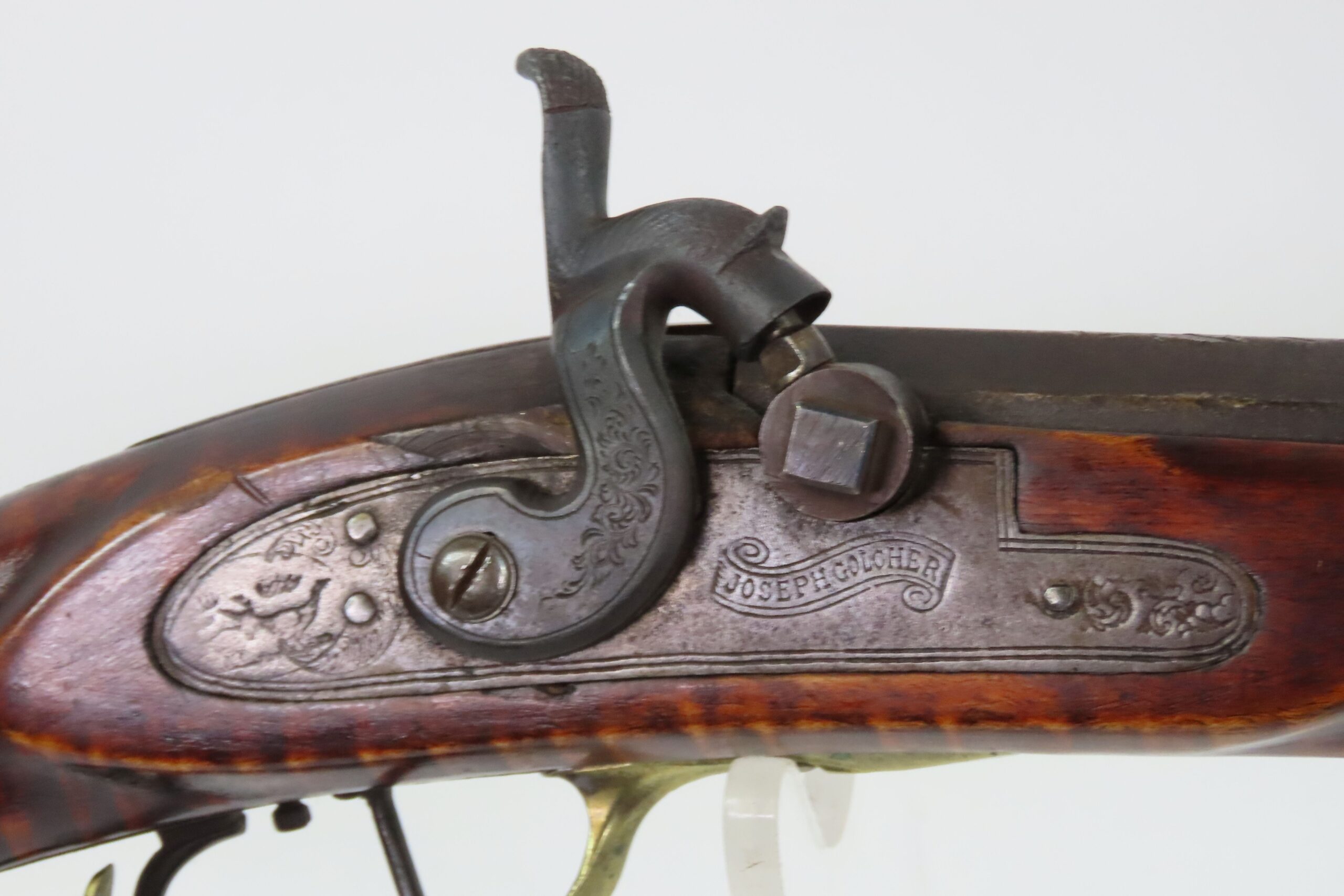 Mid-1800s Antique W.J. LOADER Half Stock Percussion HOMESTEAD/HUNTING ...