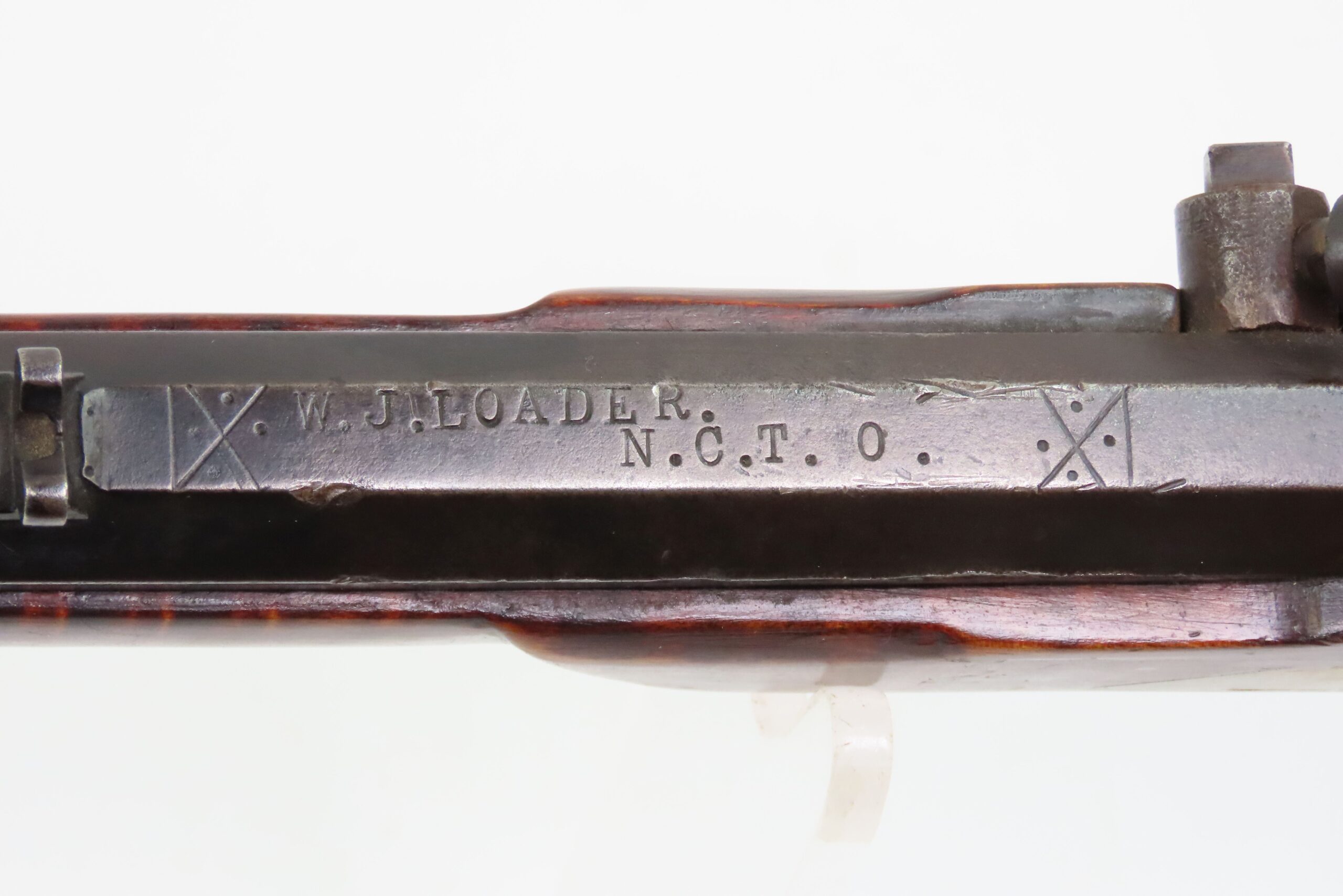 Mid-1800s Antique W.J. LOADER Half Stock Percussion HOMESTEAD/HUNTING ...